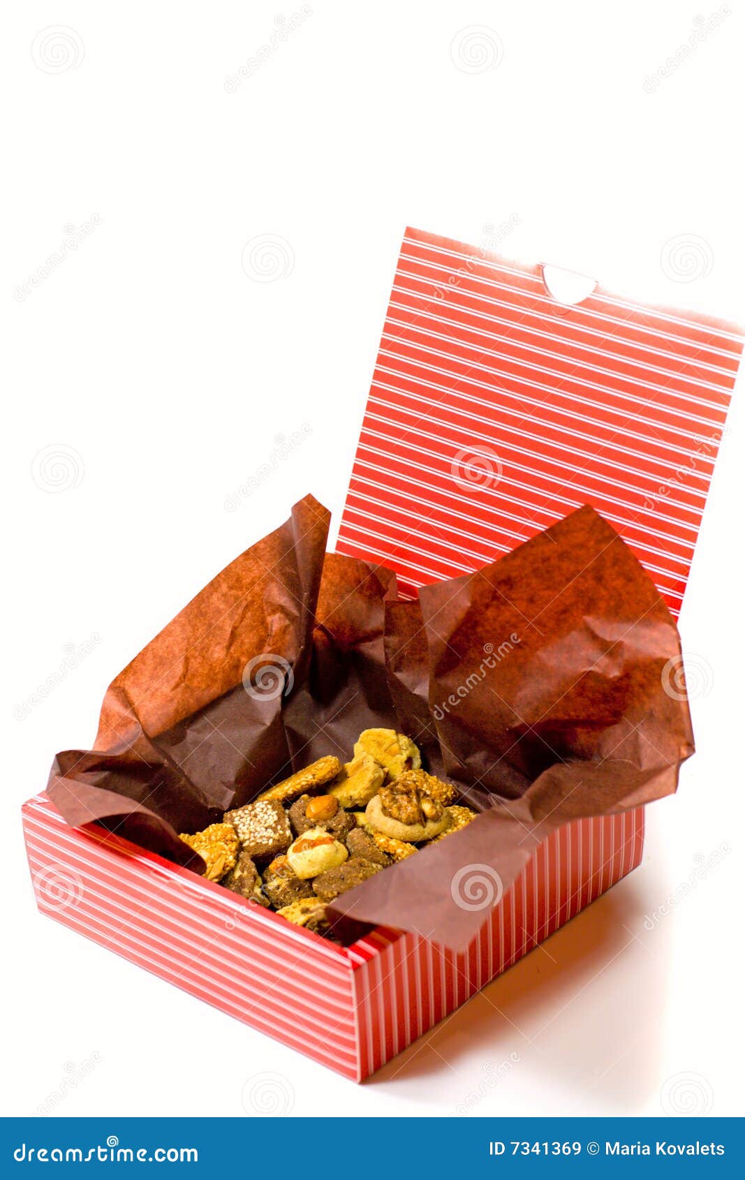 Box with cookies stock image. Image of bakery, eating - 7341369