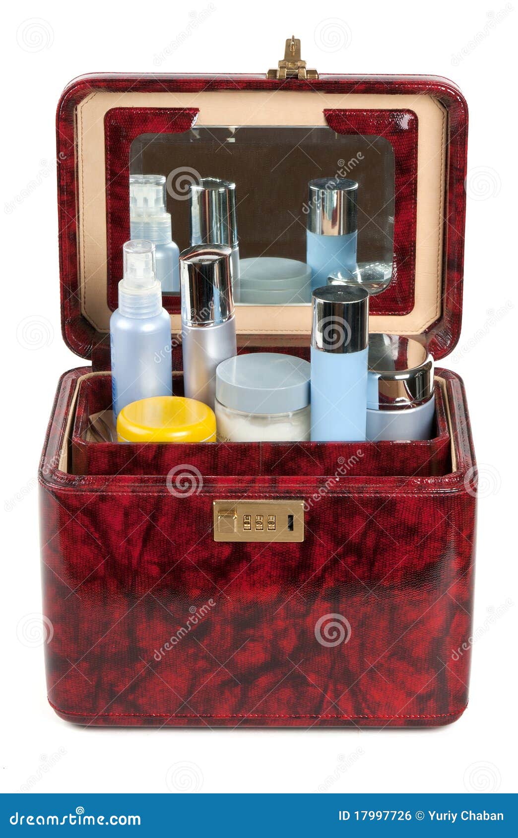 Box with Cosmetic for Make-up Stock Photo - Image of perfume, bottle ...
