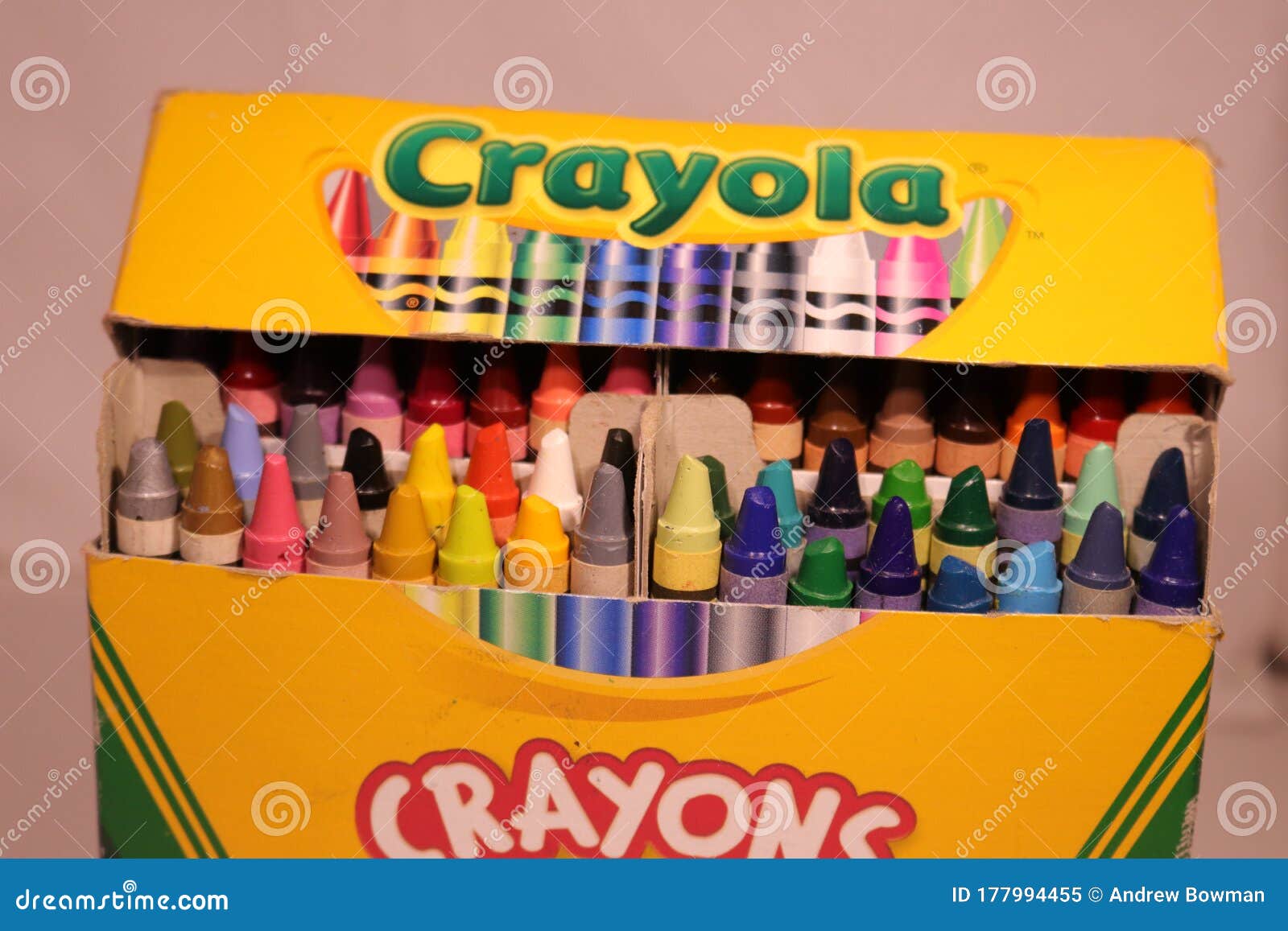 A Box of 64 Crayola Crayons Editorial Image - Image of yellow ...