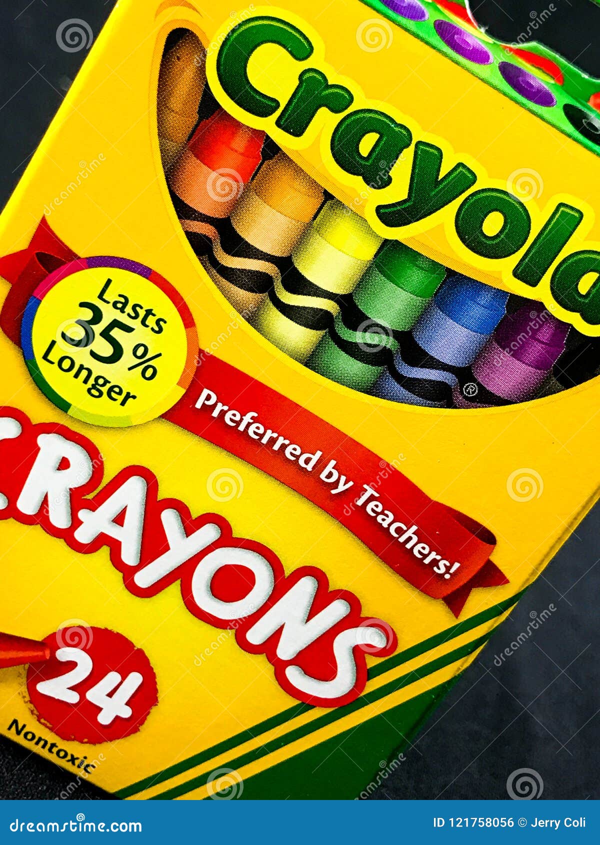 Box of Crayola Crayons on a White Backdrop Editorial Photo - Image of ...