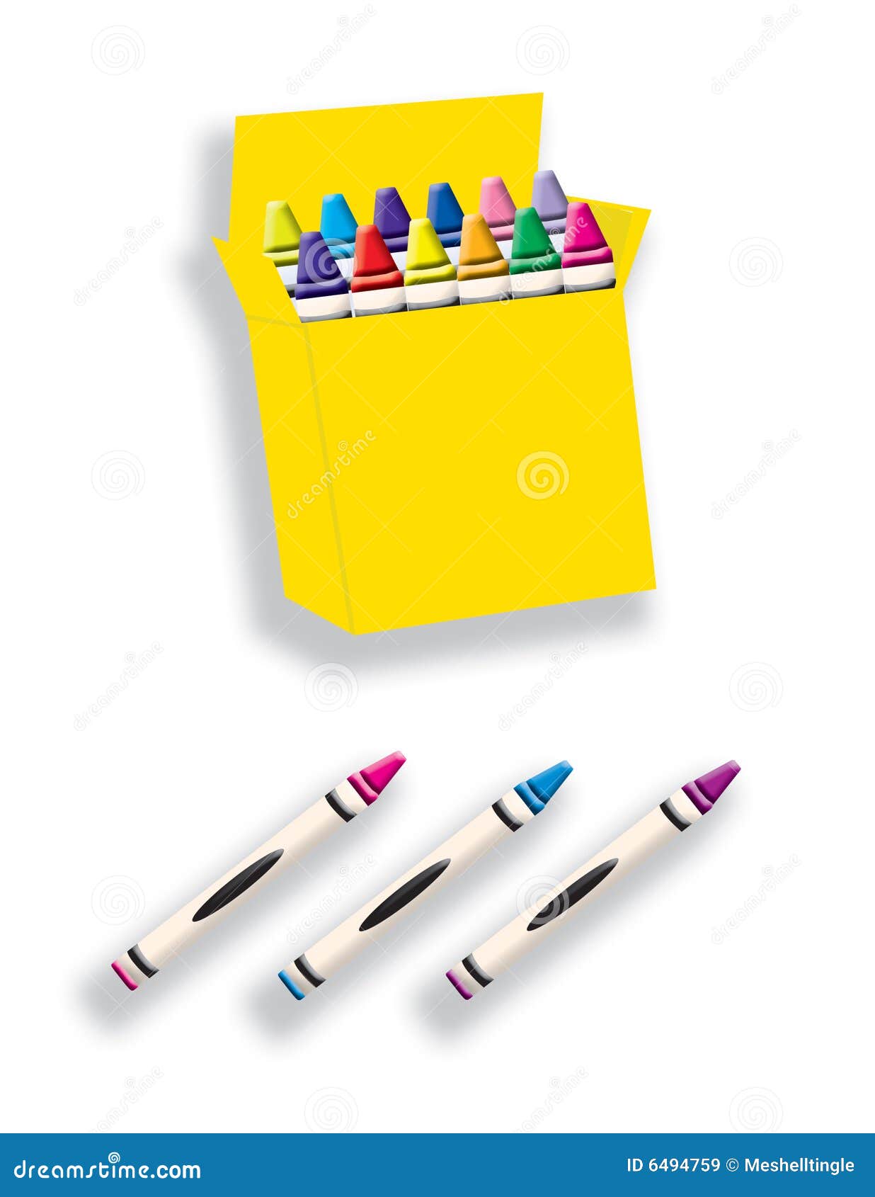 Box Colored Crayons Stock Illustrations – 136 Box Colored Crayons Stock ...