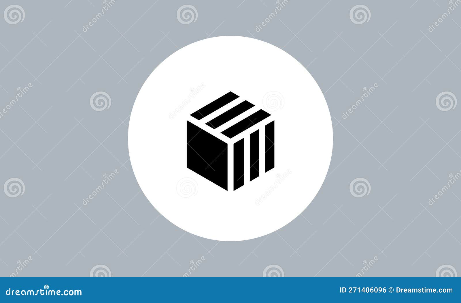 Box, Cube Icon. Logo Product Concept Vector Illustration Package Symbol ...