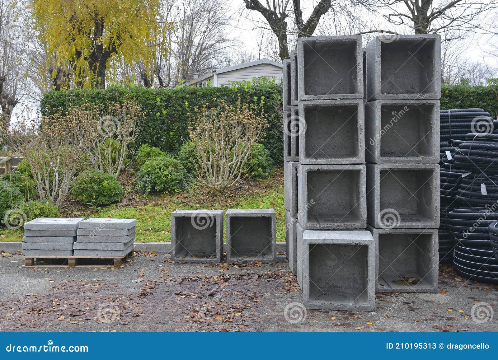 Box Culverts and Lids stock image. Image of cement, duty - 210195313