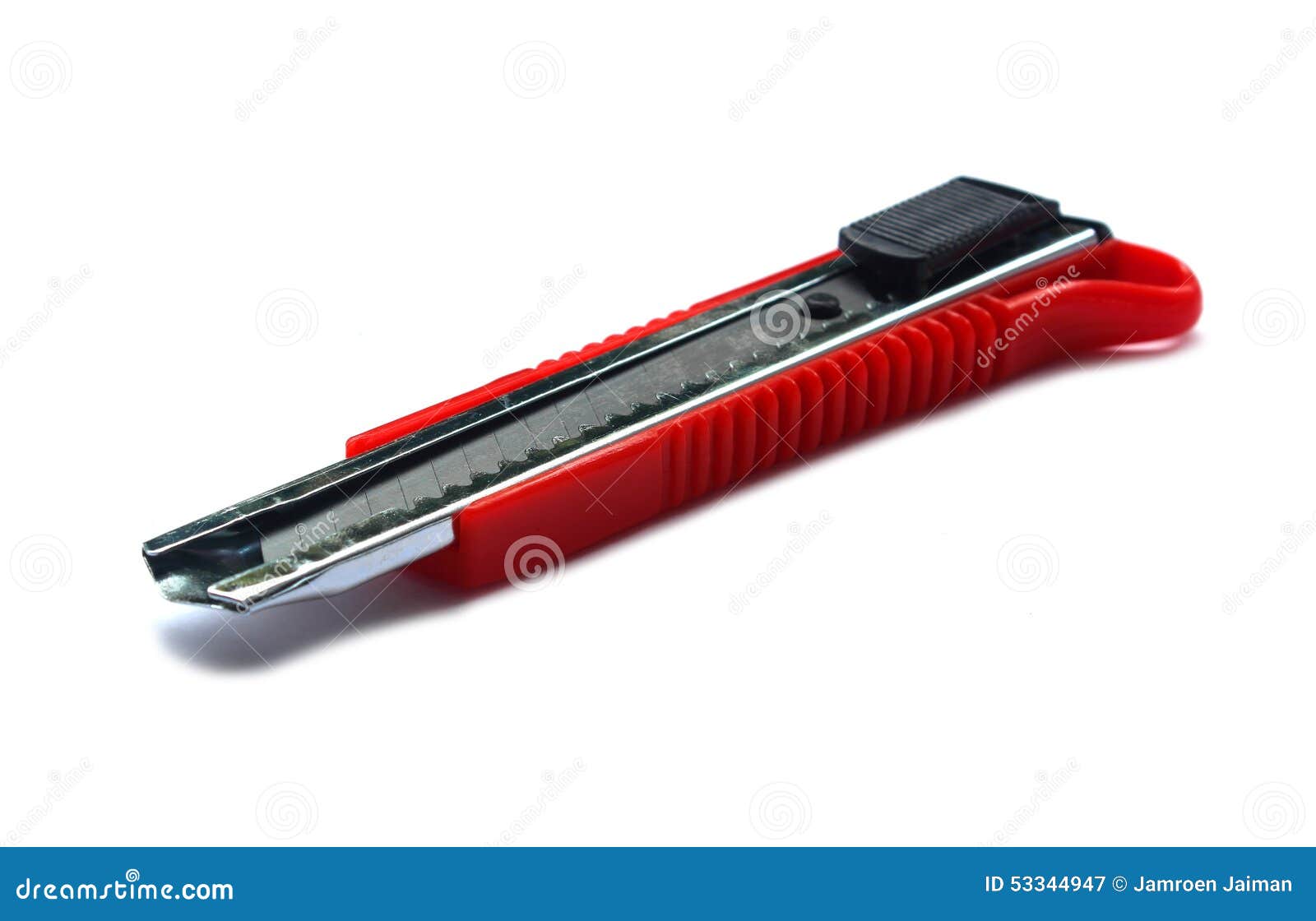 A Box Cutter Isolated Against a White Background Stock Image - Image of ...