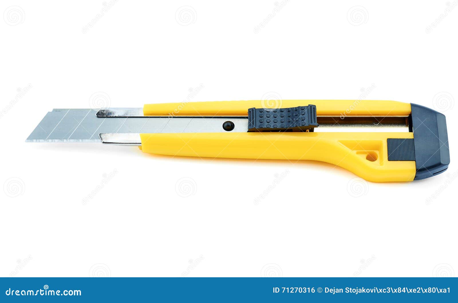 Box Cutter Isolated on White Stock Photo - Image of steel, blade: 71270316