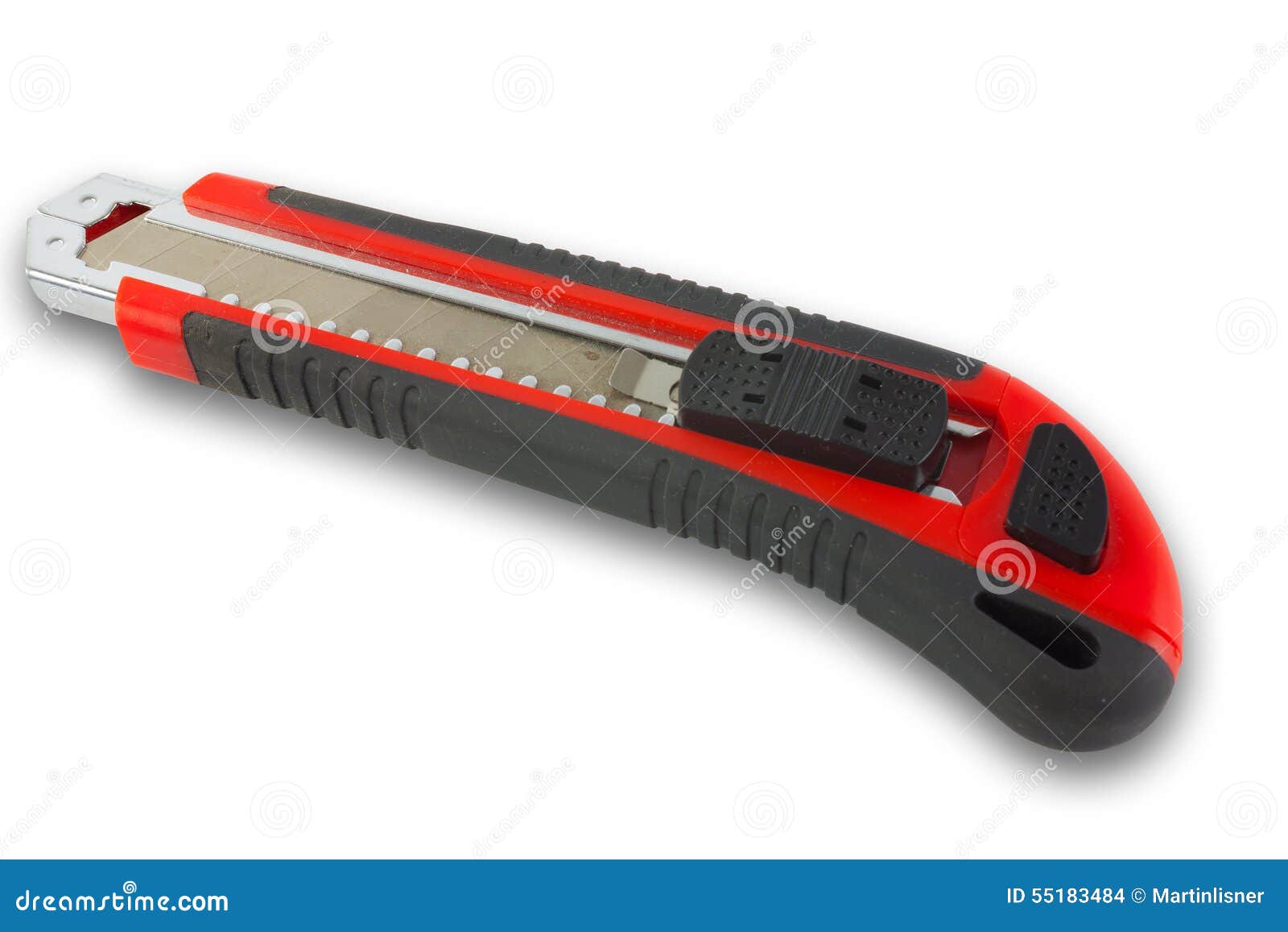 Box Cutter Knife Isolated on White Stock Photo - Image of metal, handy ...