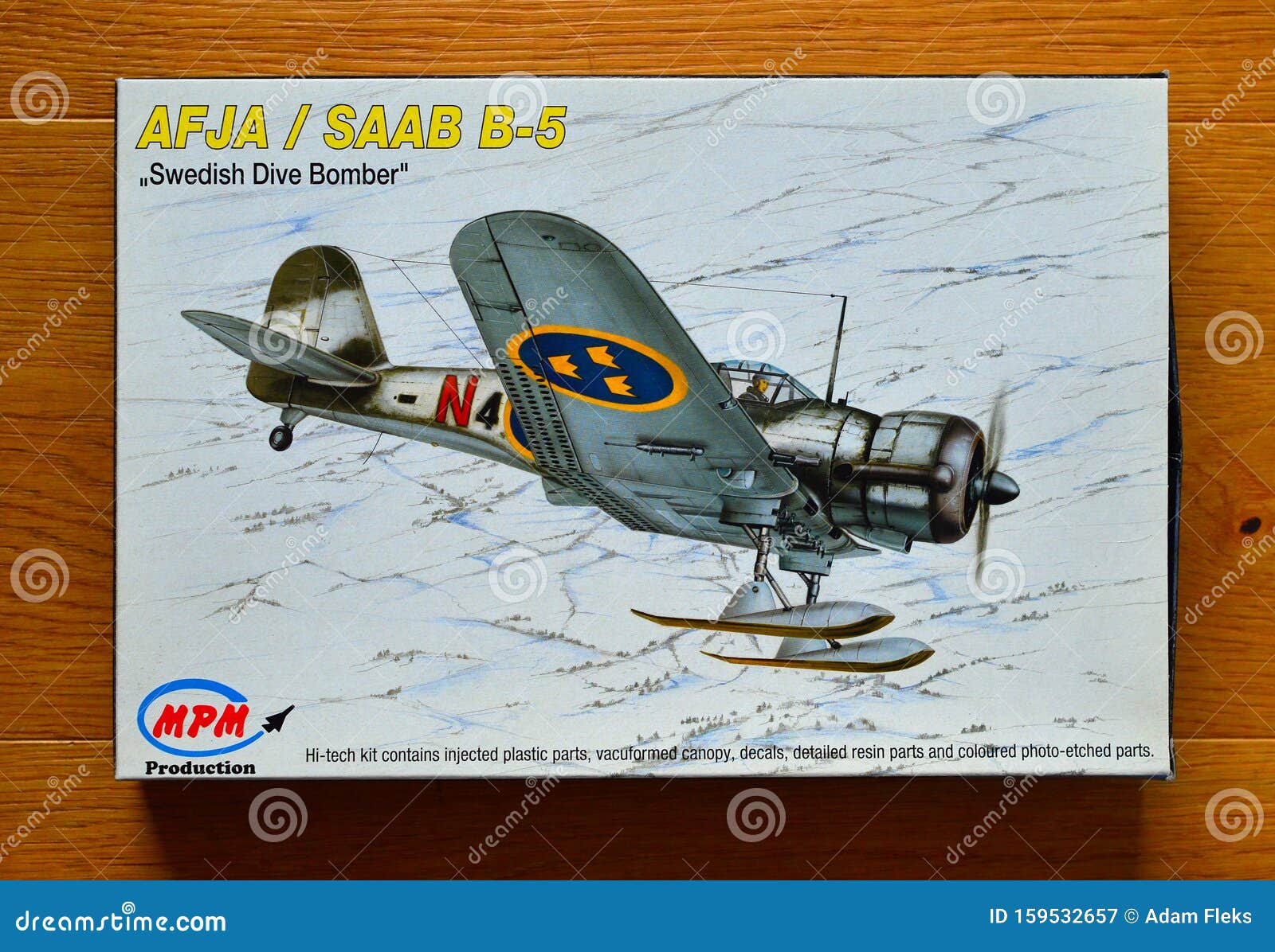 Saab B-5 Swedish Dive Bomber Model Box Plastic Kit Editorial ...