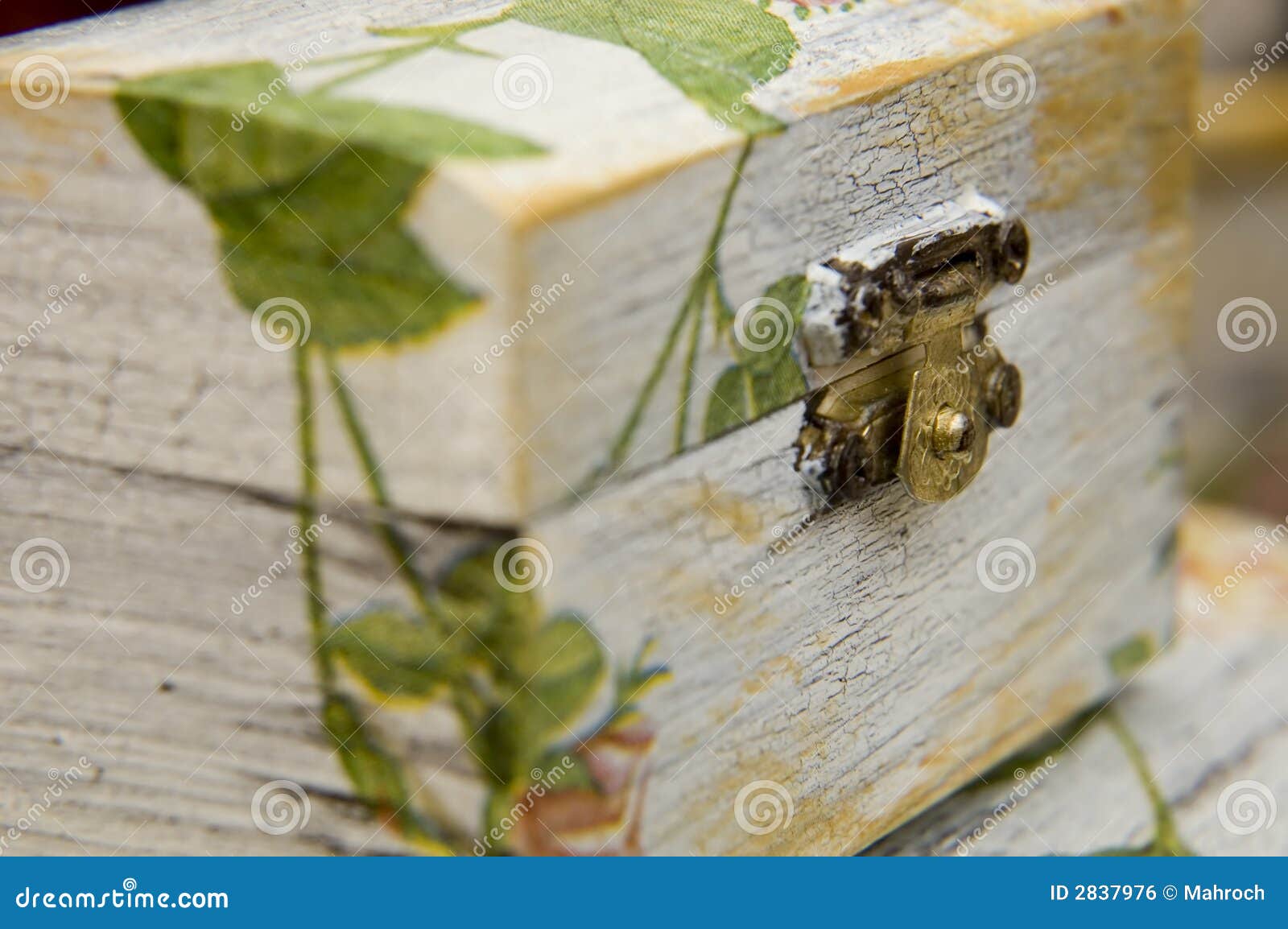 Box decorated by decoupage stock photo. Image of paper - 2837976