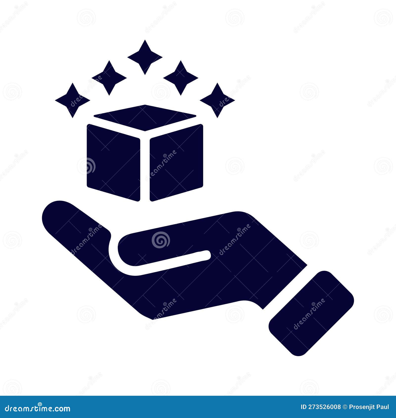 Box, Delivery, Hand, Product, Box on Hand Icon Stock Vector ...