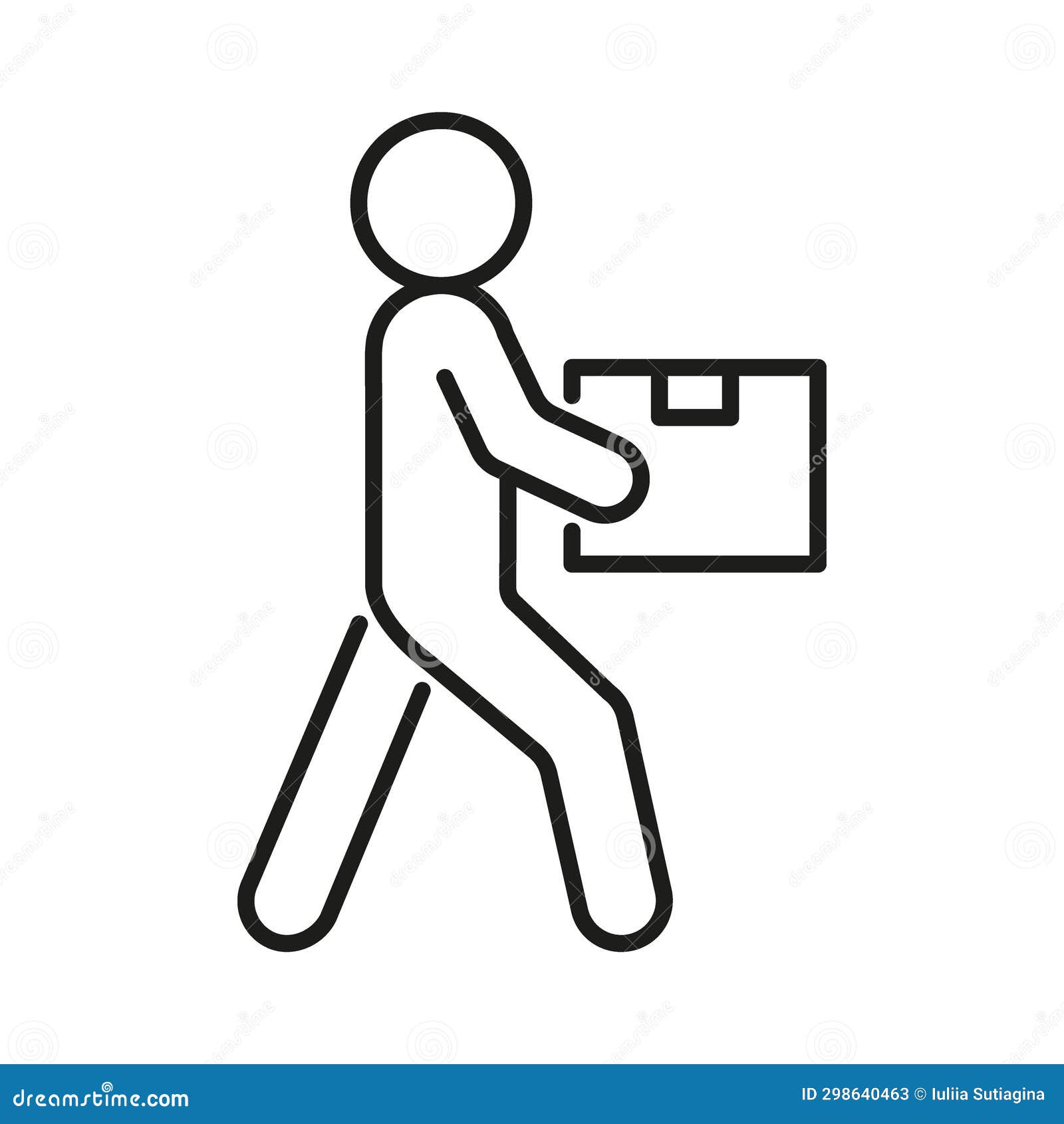 Cargo Line SIGNED Icon Set, Delivery Symbols Collection, Vector ...