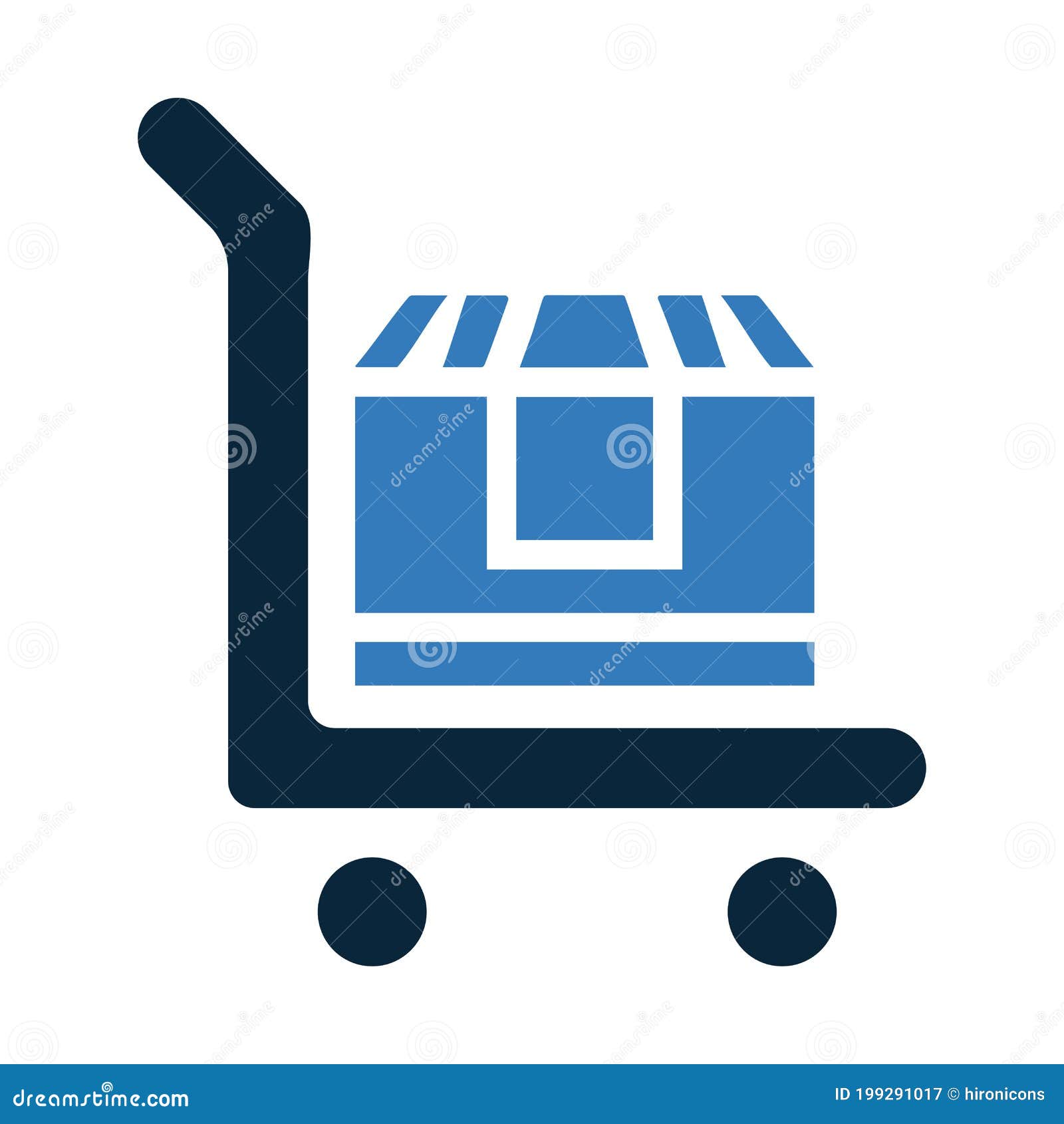 Box, Delivery, Trolley Icon. Vector Graphics Stock Vector ...