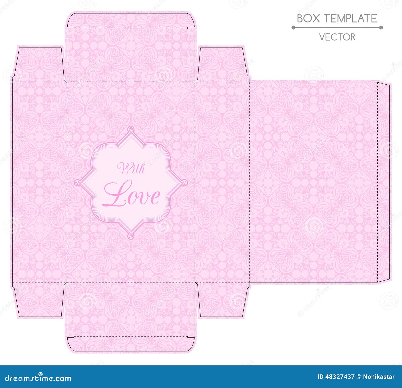 Box design, die-stamping stock vector. Illustration of indoor - 48327437