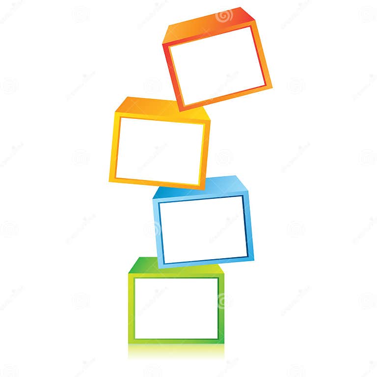 Box diagram stock illustration. Illustration of four - 59065848