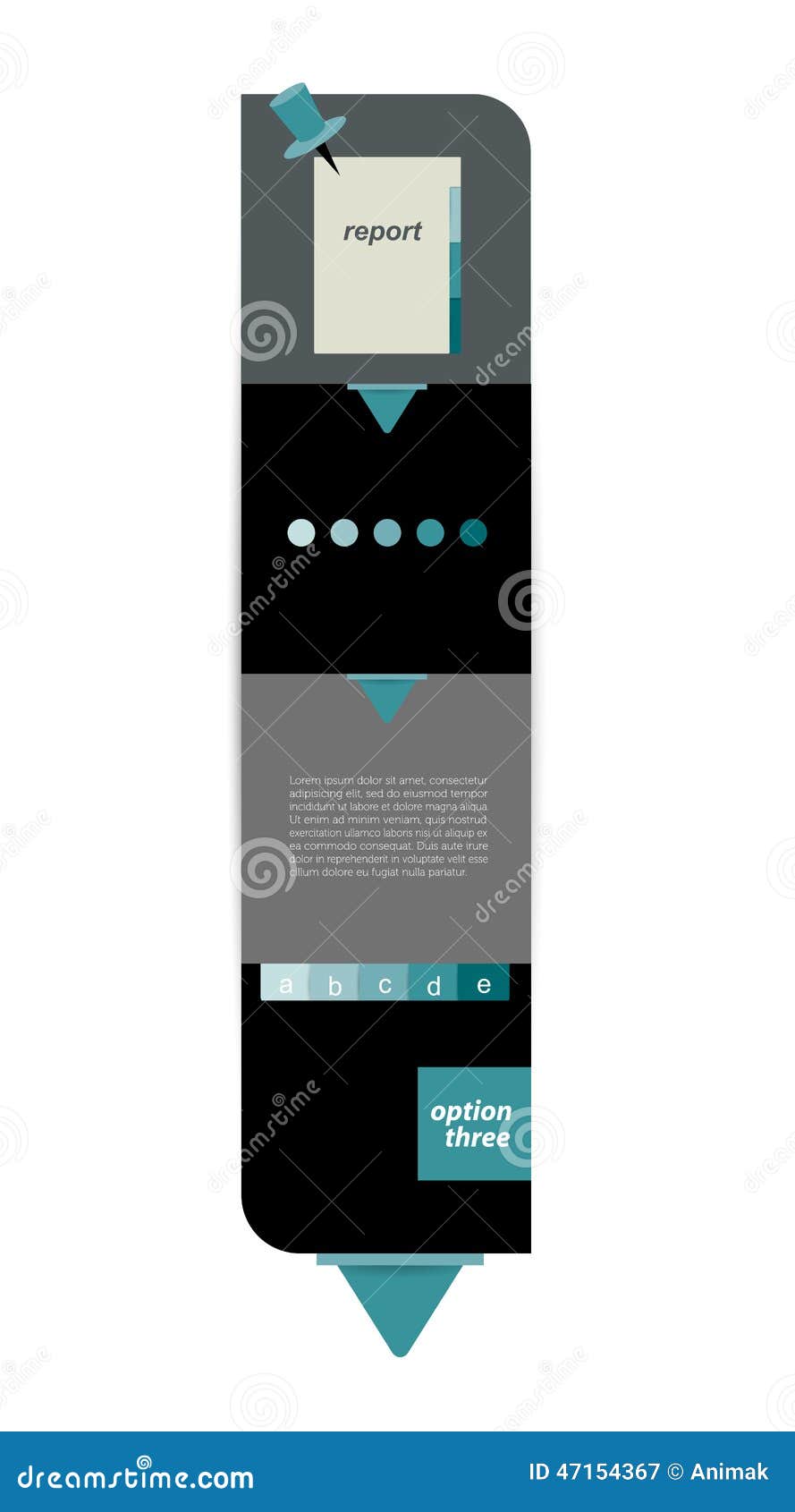 Box Diagram for Infographics. Web Diagram Template Stock Vector ...