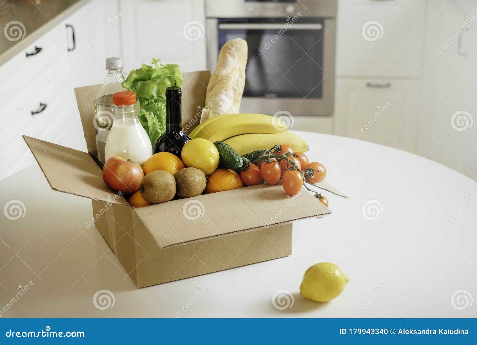 A box of different food stock photo. Image of healthy - 179943340