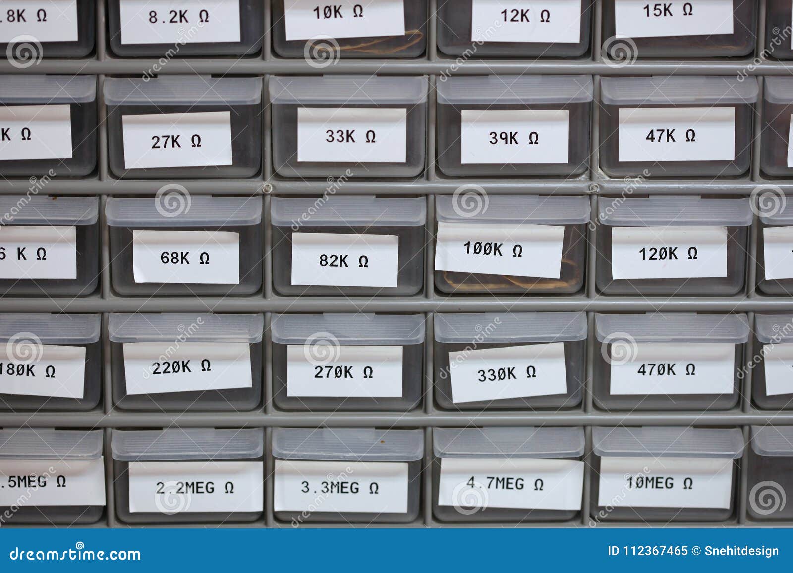 Different ohm resistors stock image. Image of reduce - 112367465