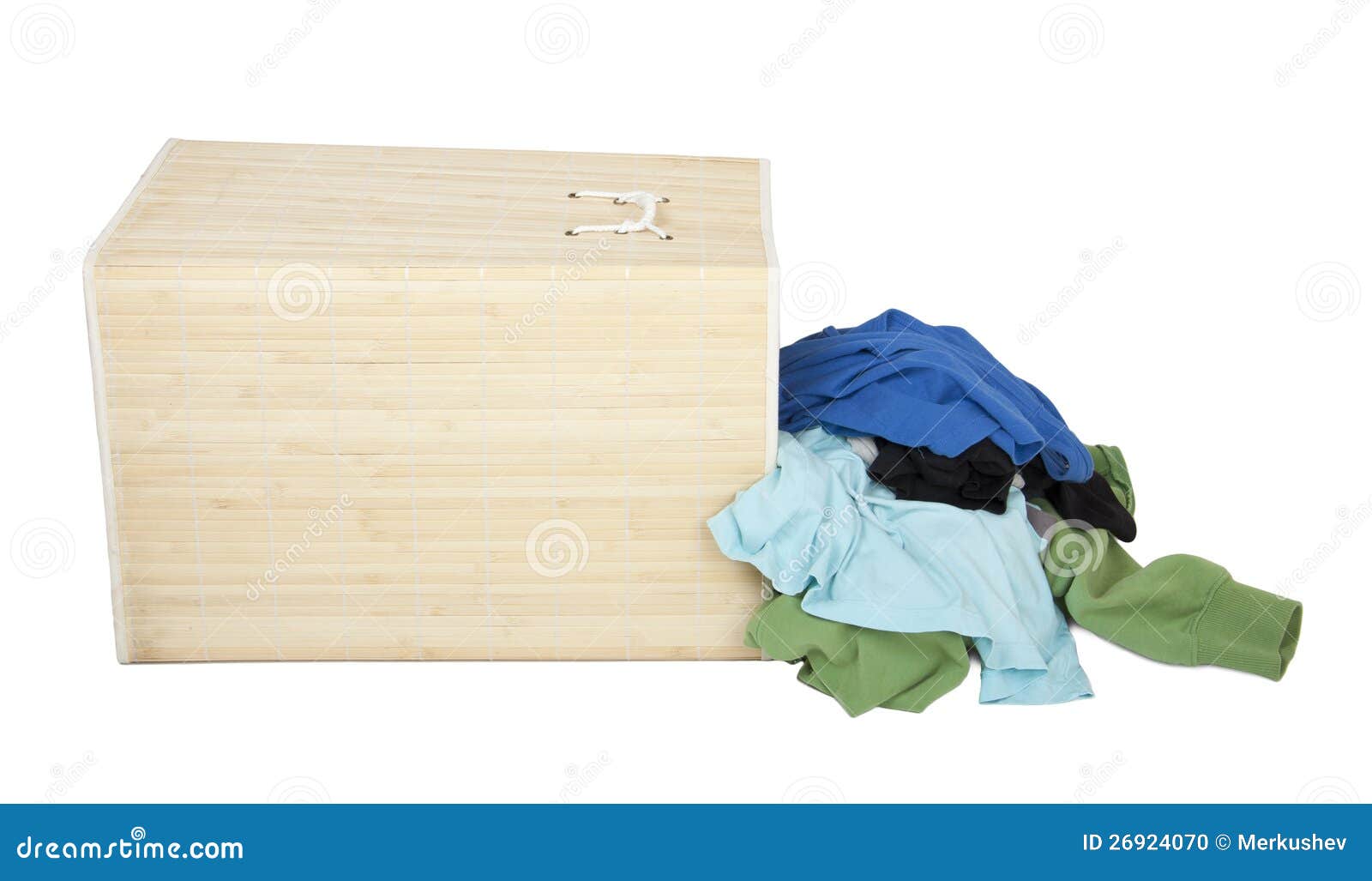 Box with Dirty Laundry stock photo. Image of shirt, full - 26924070