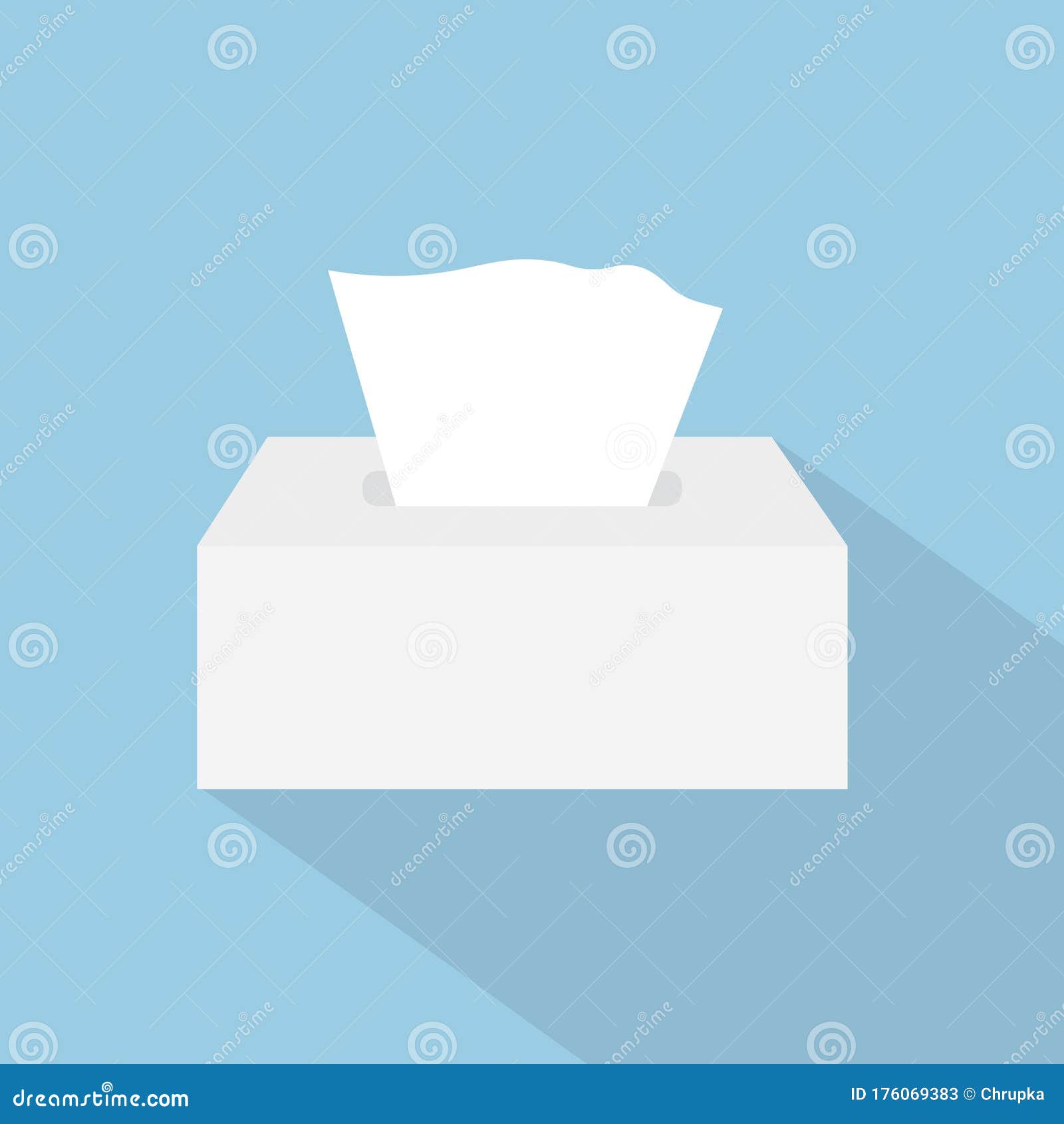 Box with Disposable Paper Napkins Stock Vector - Illustration of paper ...