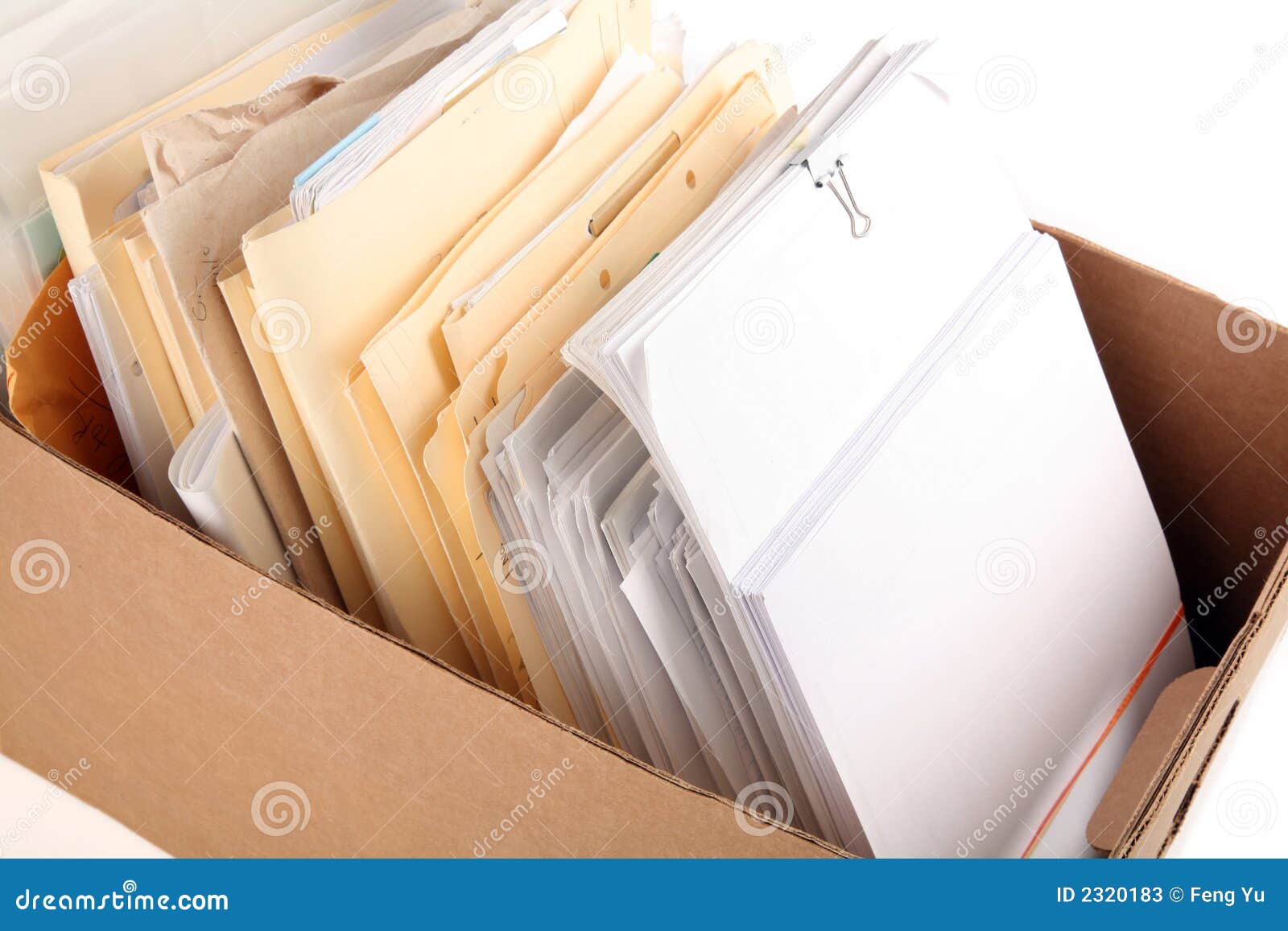 A box of document stock image. Image of stationery, supplies - 2320183