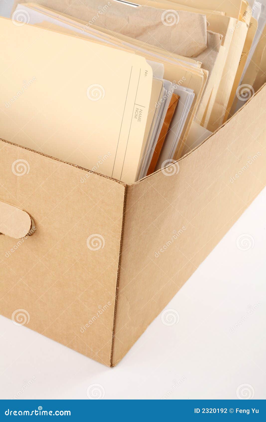 A box of document stock photo. Image of stationery, filing - 2320192