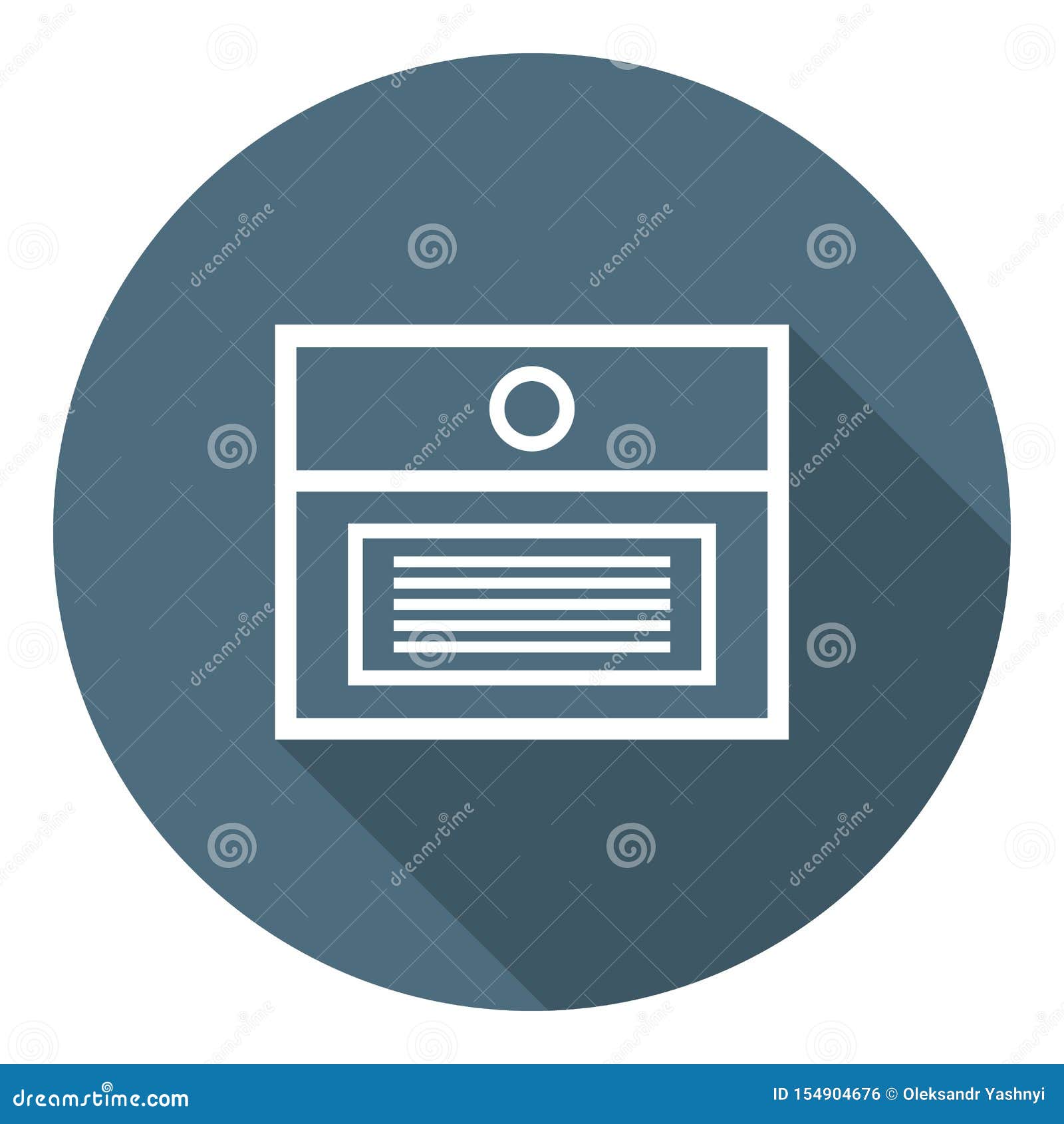 Box for Documents. Outline Flat Icon. File Protection, Data Security ...