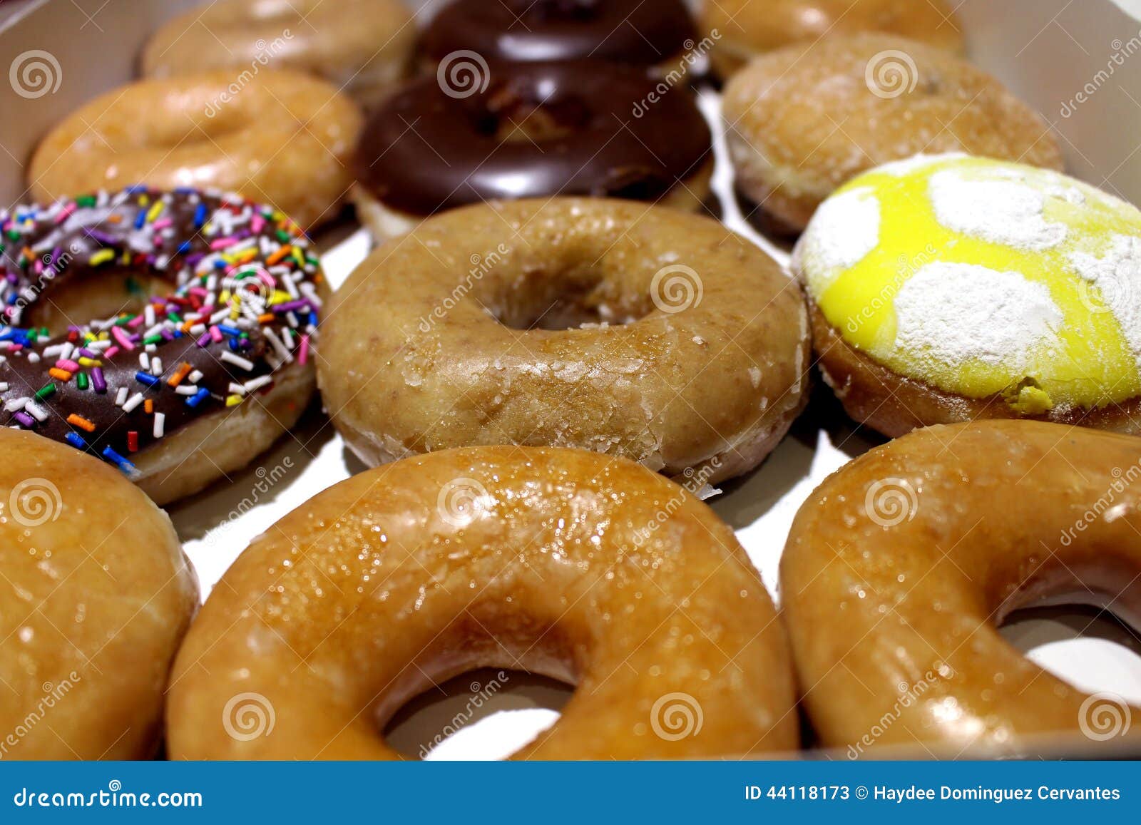 Box of Donuts stock image. Image of fried, glycemic, fast - 44118173