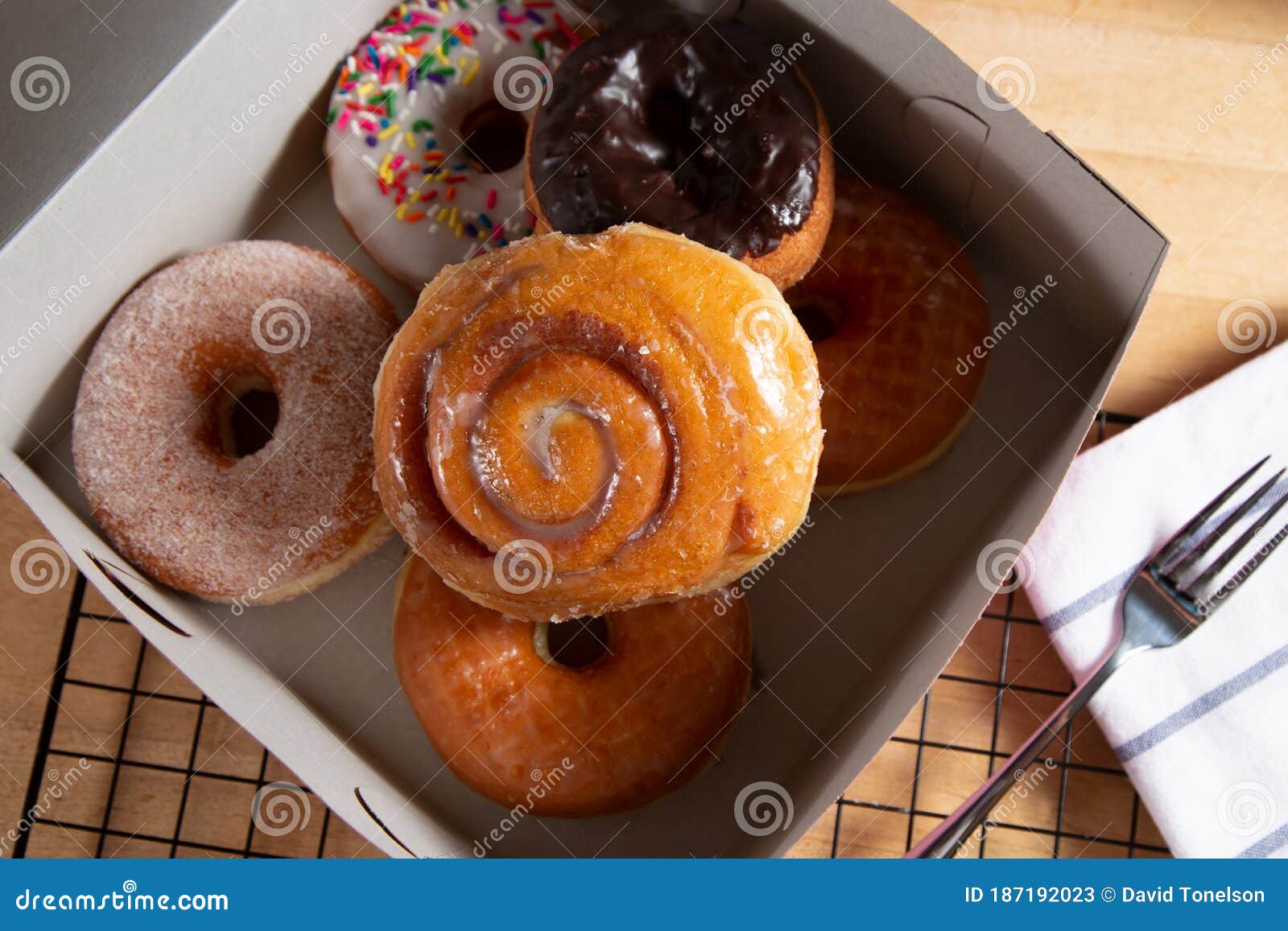 Box of donuts stock image. Image of food, agriculture - 187192023