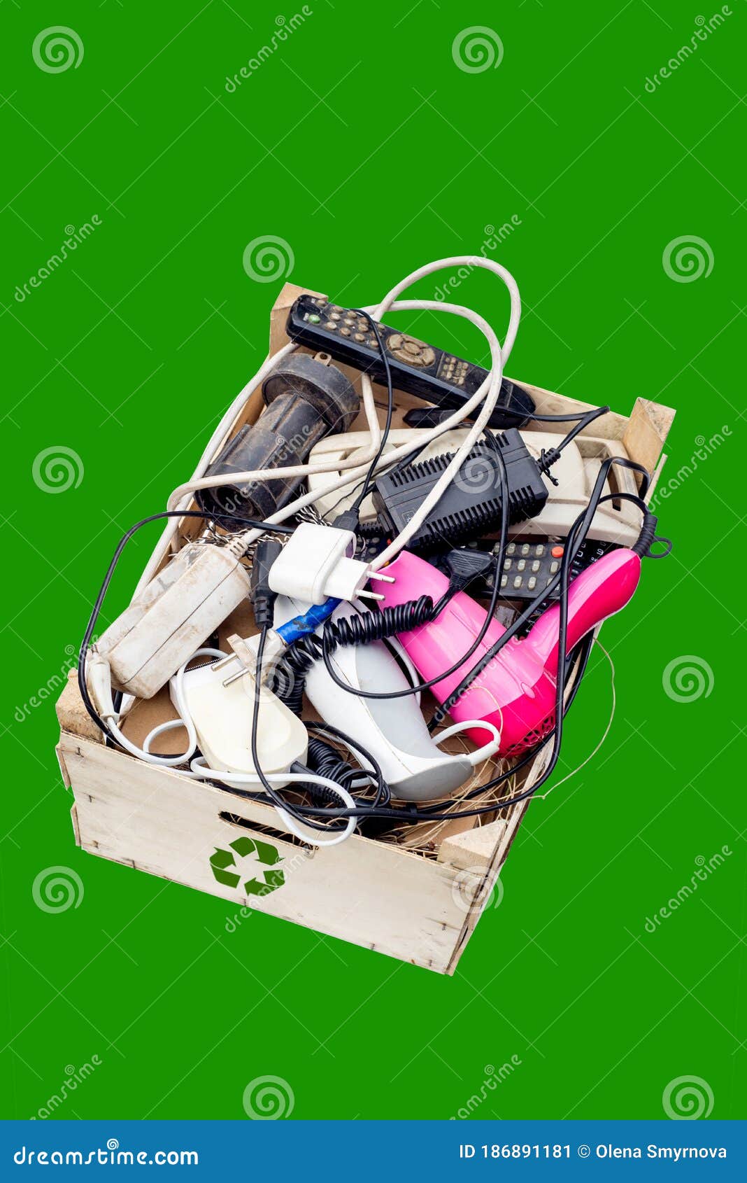 Box with e-waste stock image. Image of pollution, reemission - 186891181