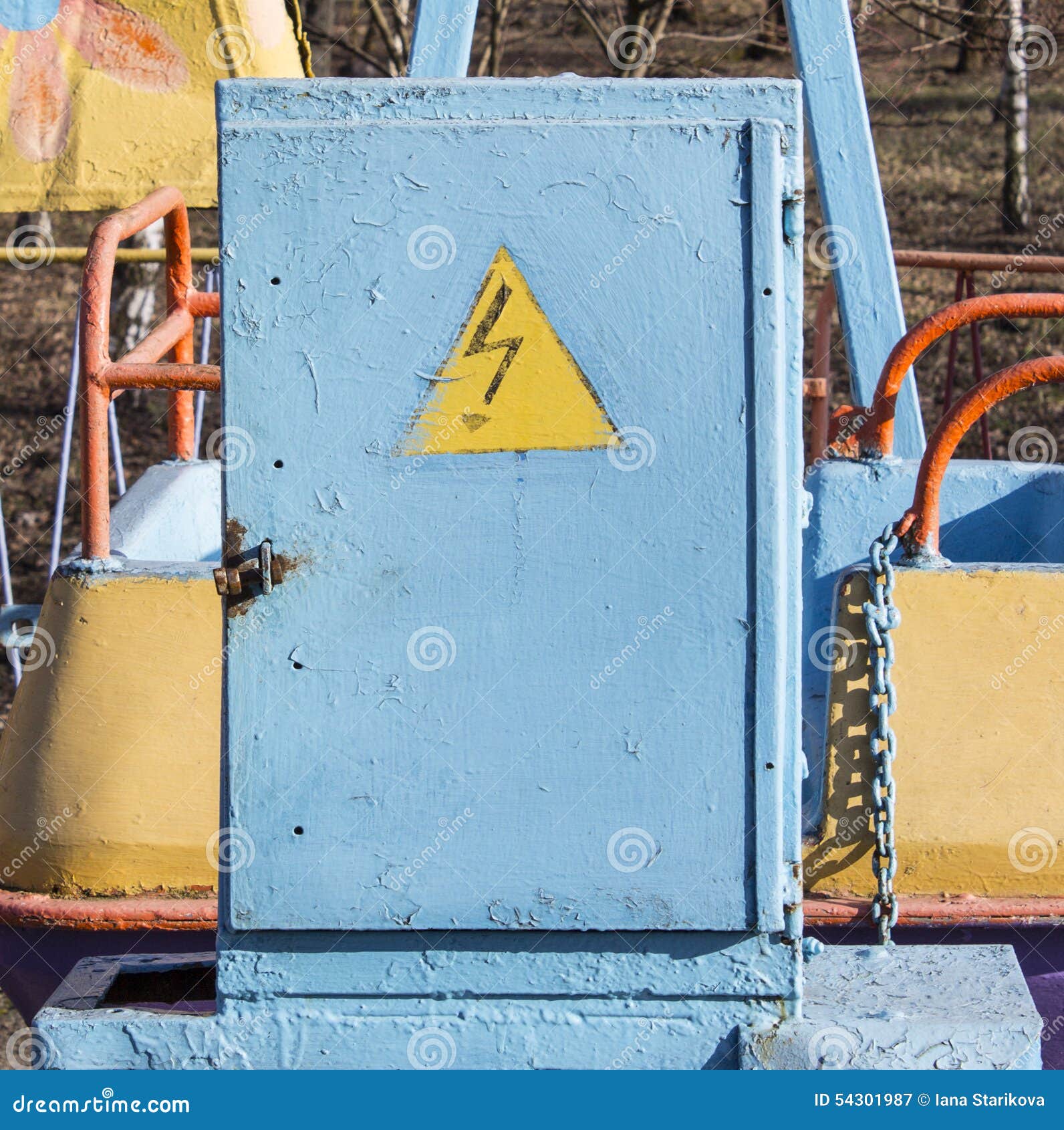 Box with Electricity Danger Stock Image - Image of electricity ...