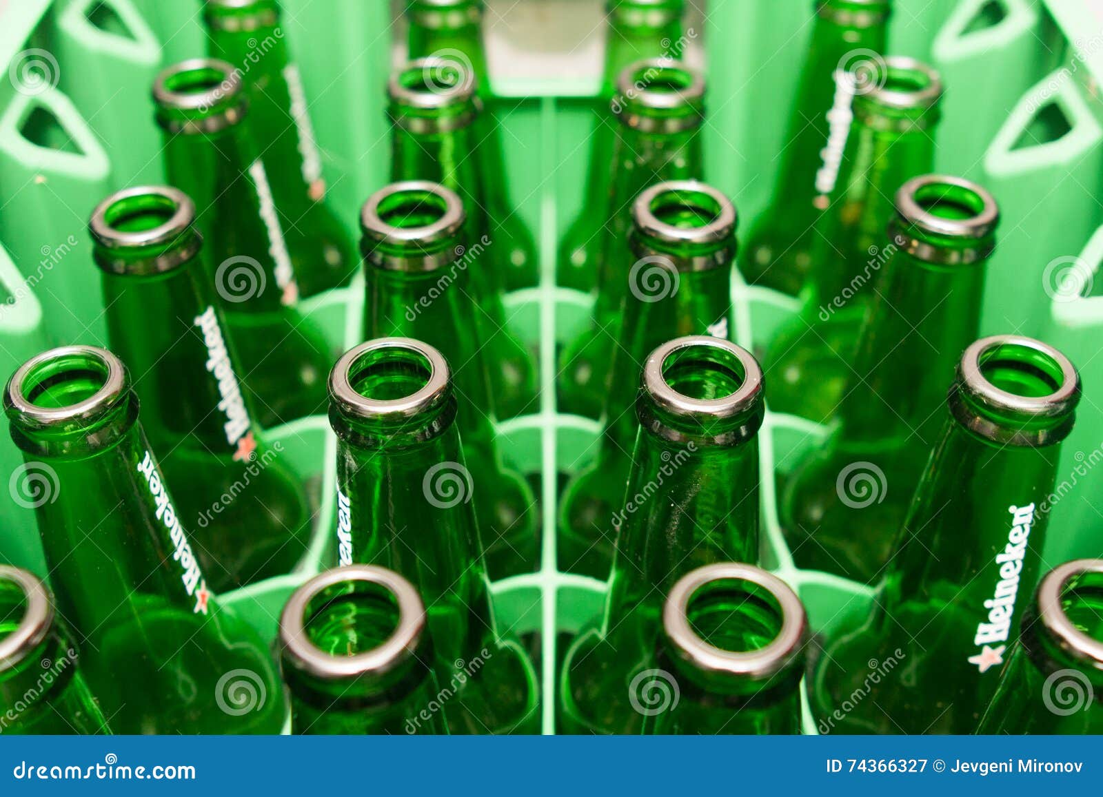 Box of Empty HEINEKEN Beer Bottles Editorial Photography - Image of ...