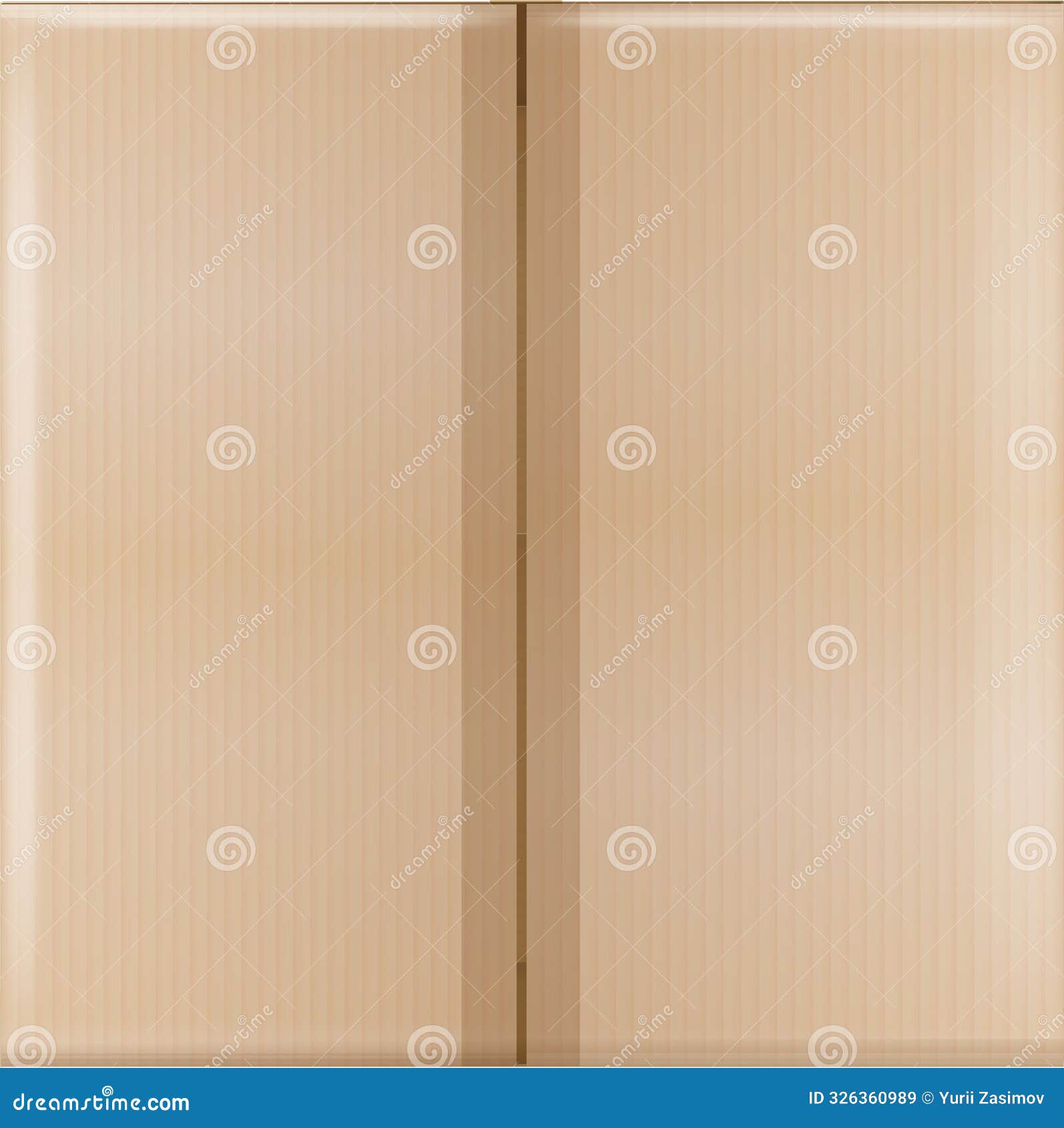 Box. Empty Open and Closed Cardboard Box Stock Illustration ...