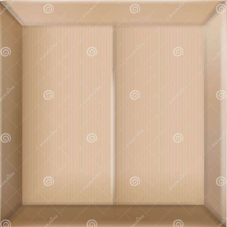 Box. Empty Open and Closed Cardboard Box Stock Illustration ...