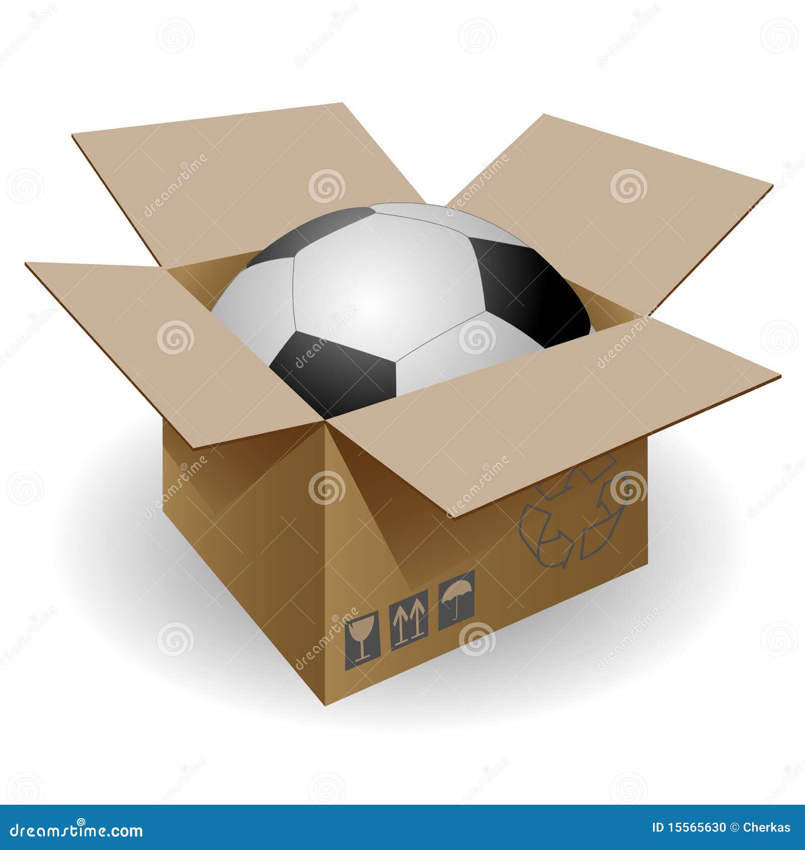 Box end ball stock vector. Illustration of crate, football - 15565630