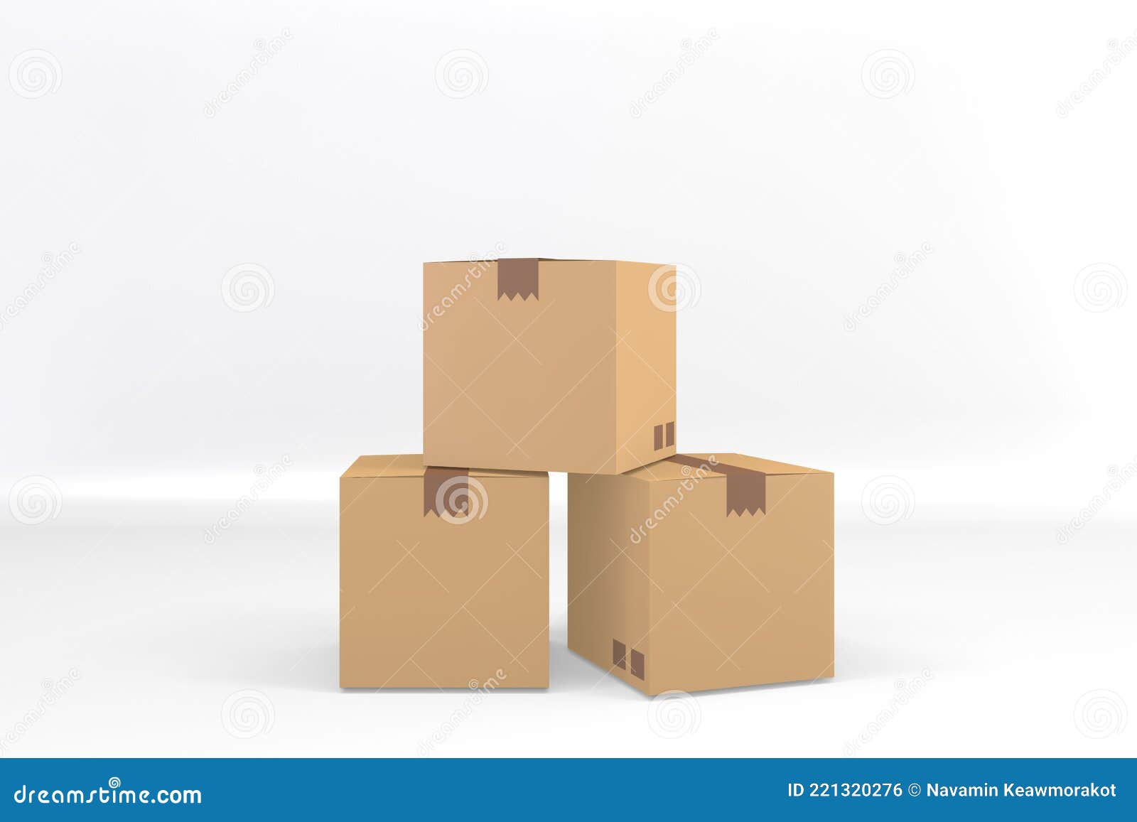 Box Export Carton .3D Rendering Stock Illustration - Illustration of ...