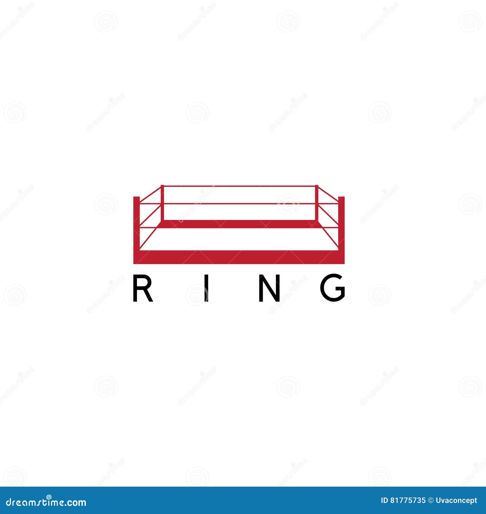 Box Fight Club Ring Vector Design Stock Vector - Illustration of ...