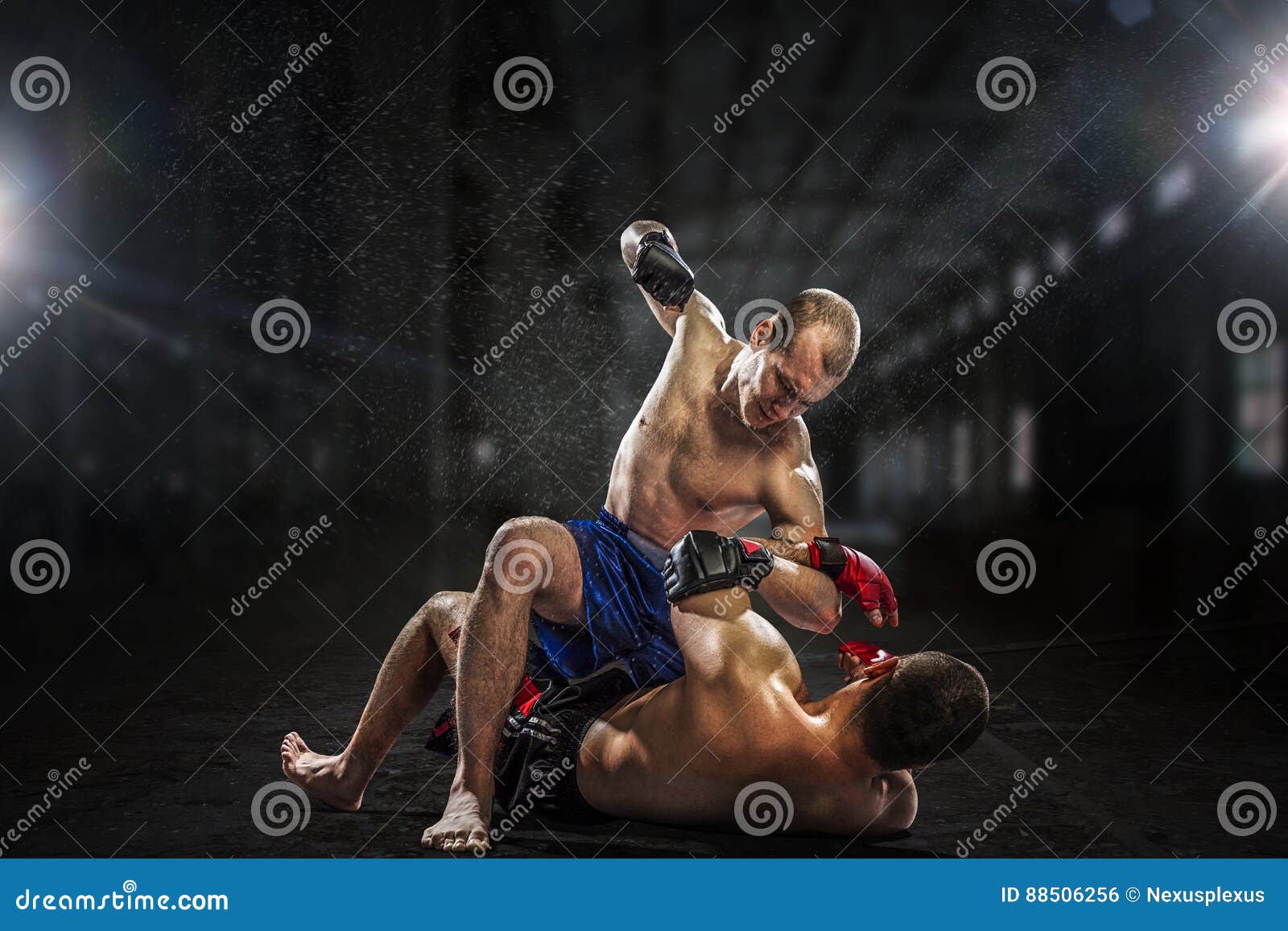 Box Fighters Trainning. Mixed Media . Mixed Media Stock Photo - Image ...