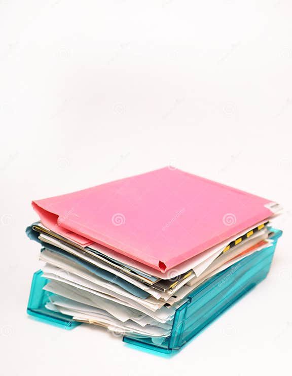 In-box Files and Papers Documents Stock Photo - Image of file, account ...
