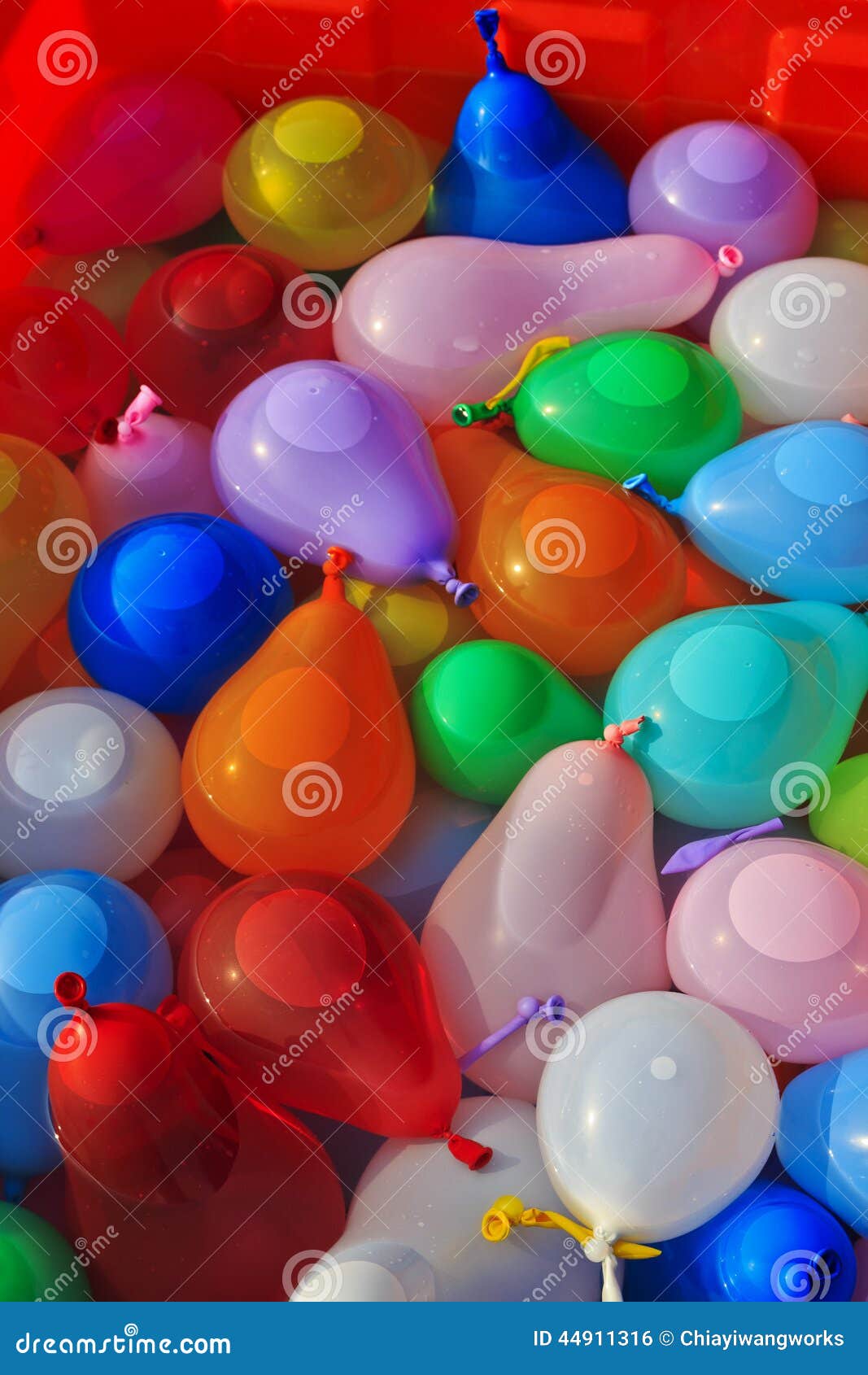 A Box Filled with Water Balloons Stock Photo - Image of merchandise ...