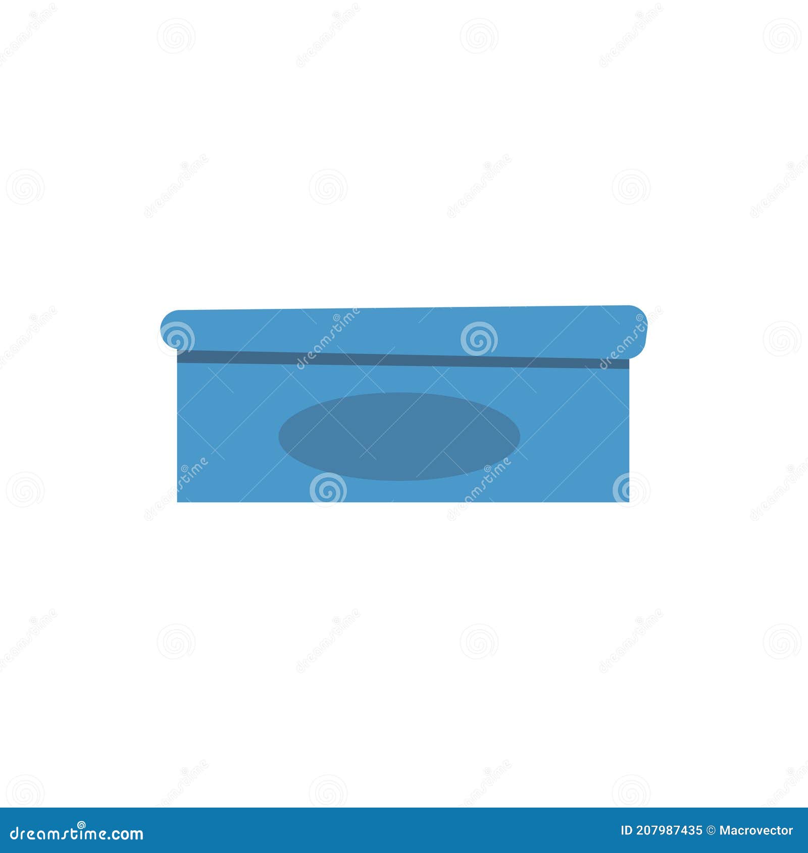 Box Flat Icon stock illustration. Illustration of clipart - 207987435