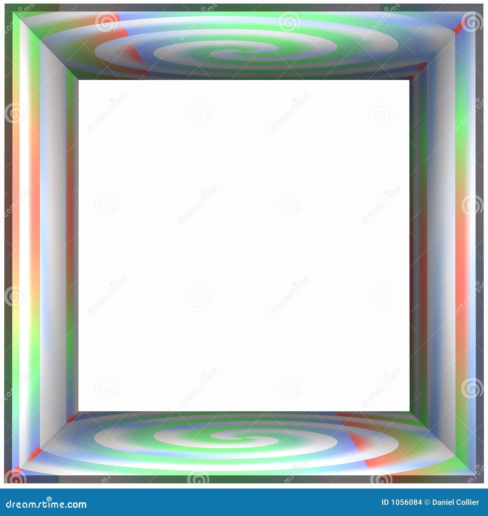 Box Frame Color Spiral stock illustration. Illustration of decorate ...