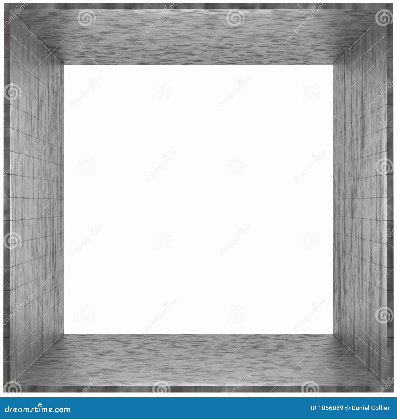 Box Frame Gray cardboard stock illustration. Illustration of open - 1056089