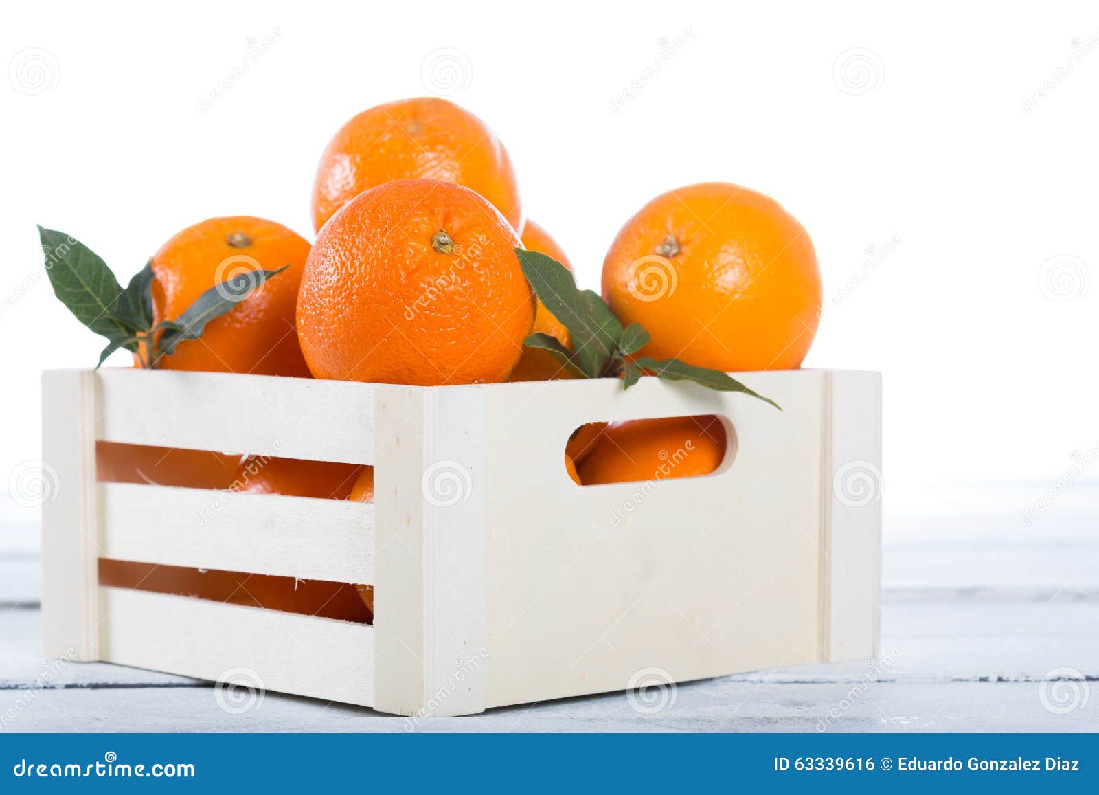 Box of fresh oranges stock photo. Image of nature, fruit - 63339616