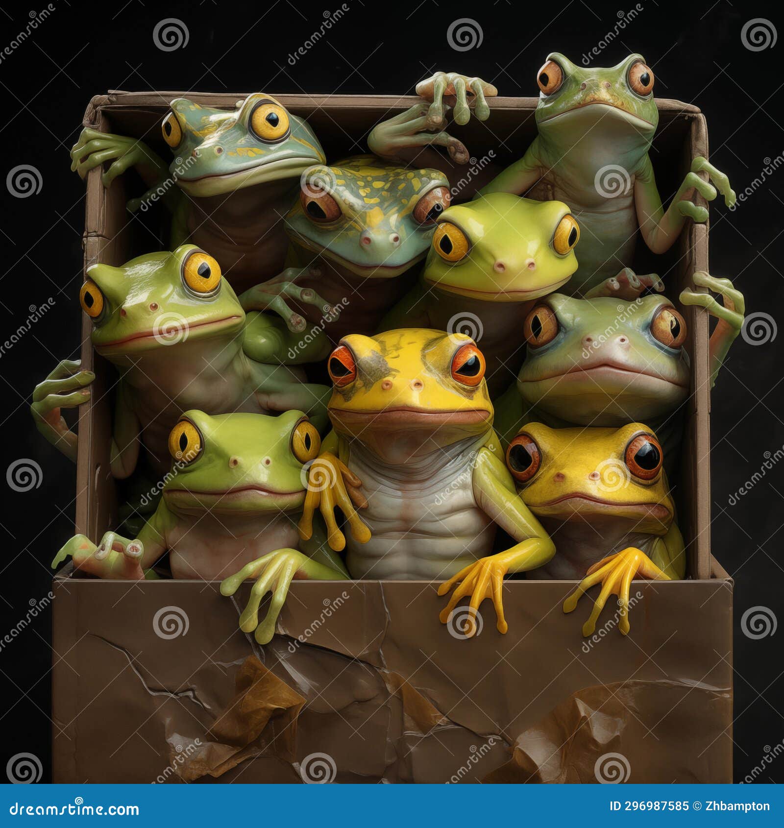 Mad as a box of frogs stock illustration. Illustration of insane ...