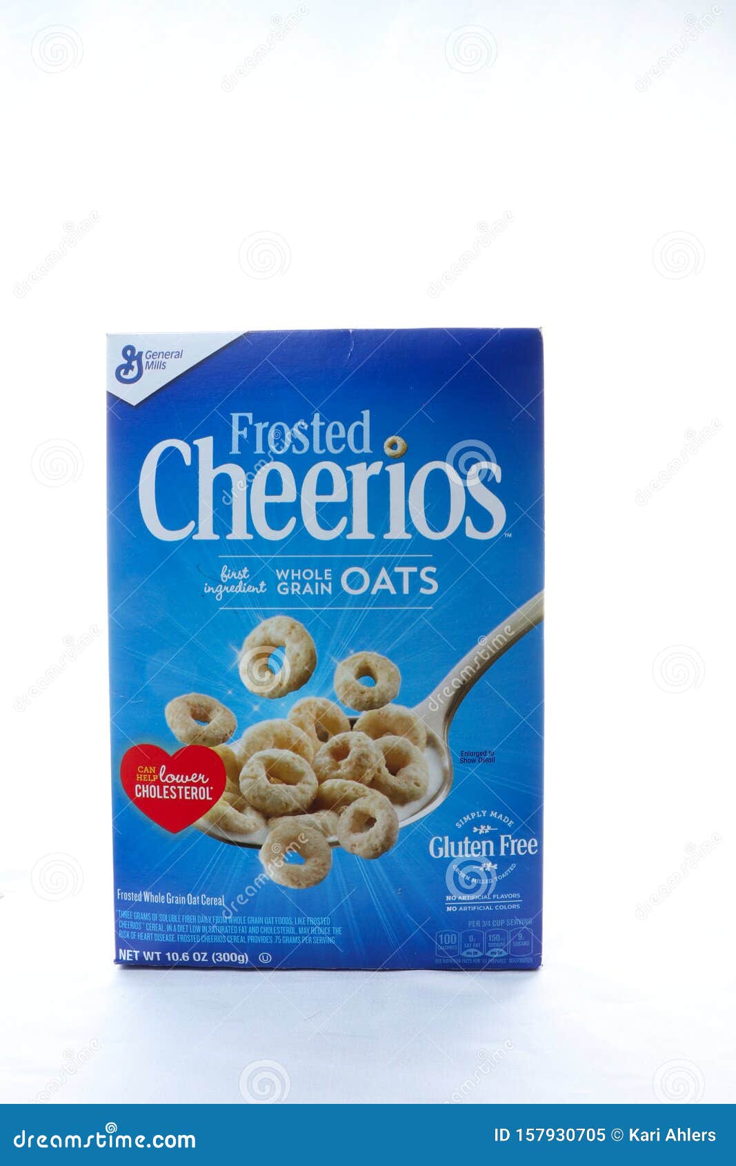 Frosted Cheerios On A White Background Editorial Image - Image of ...