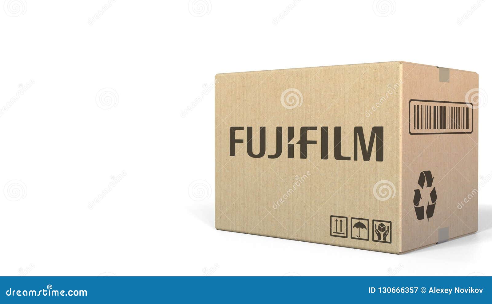 Box with Fujifilm Logo. Editorial 3D Rendering Editorial Photography ...