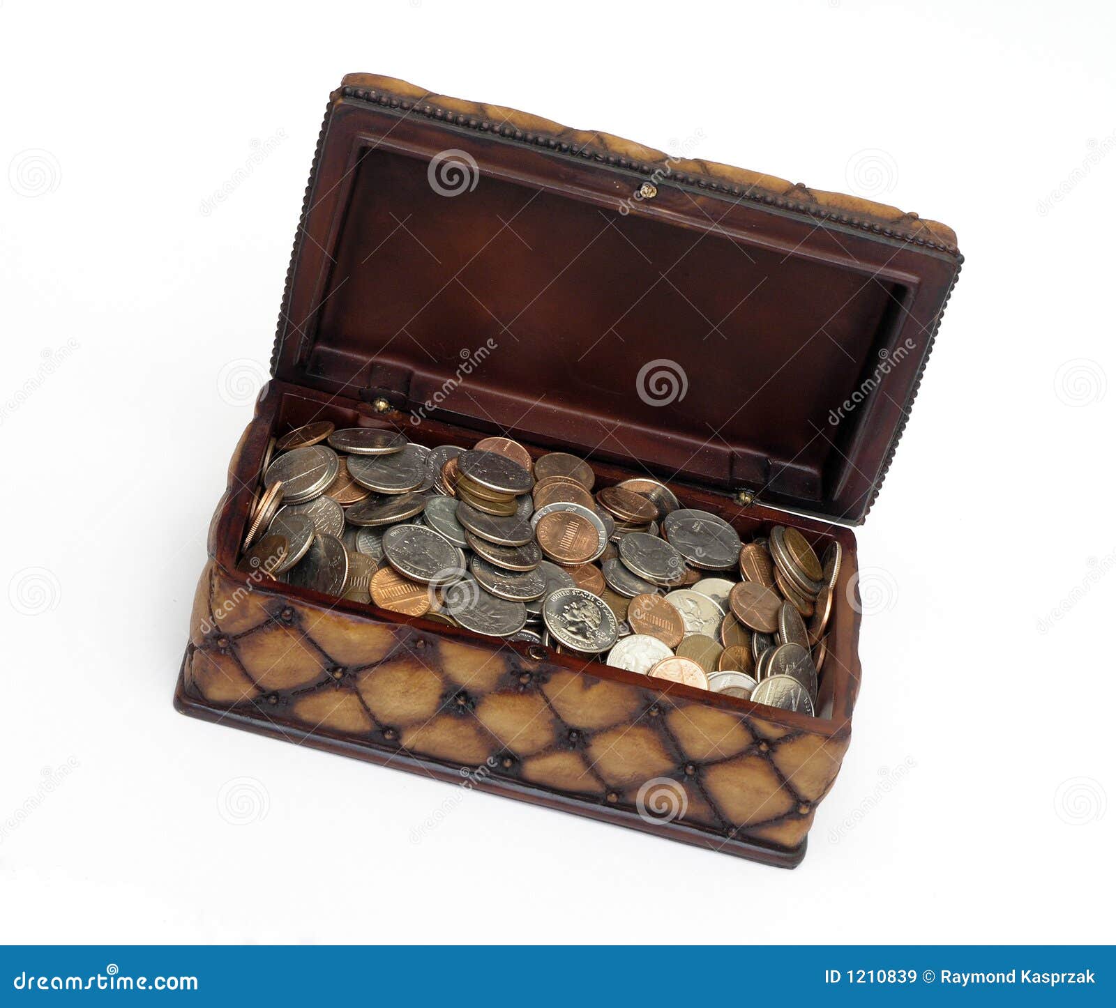 Box Full of Coins stock image. Image of coins, container - 1210839