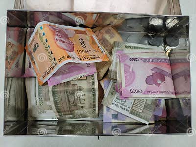 A Box is Full of Indian Currency Stock Photo - Image of currency ...