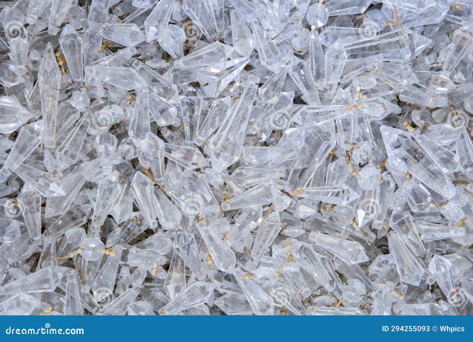 Box Full of Lamp Glass Drops Stock Image - Image of decoration, drops ...