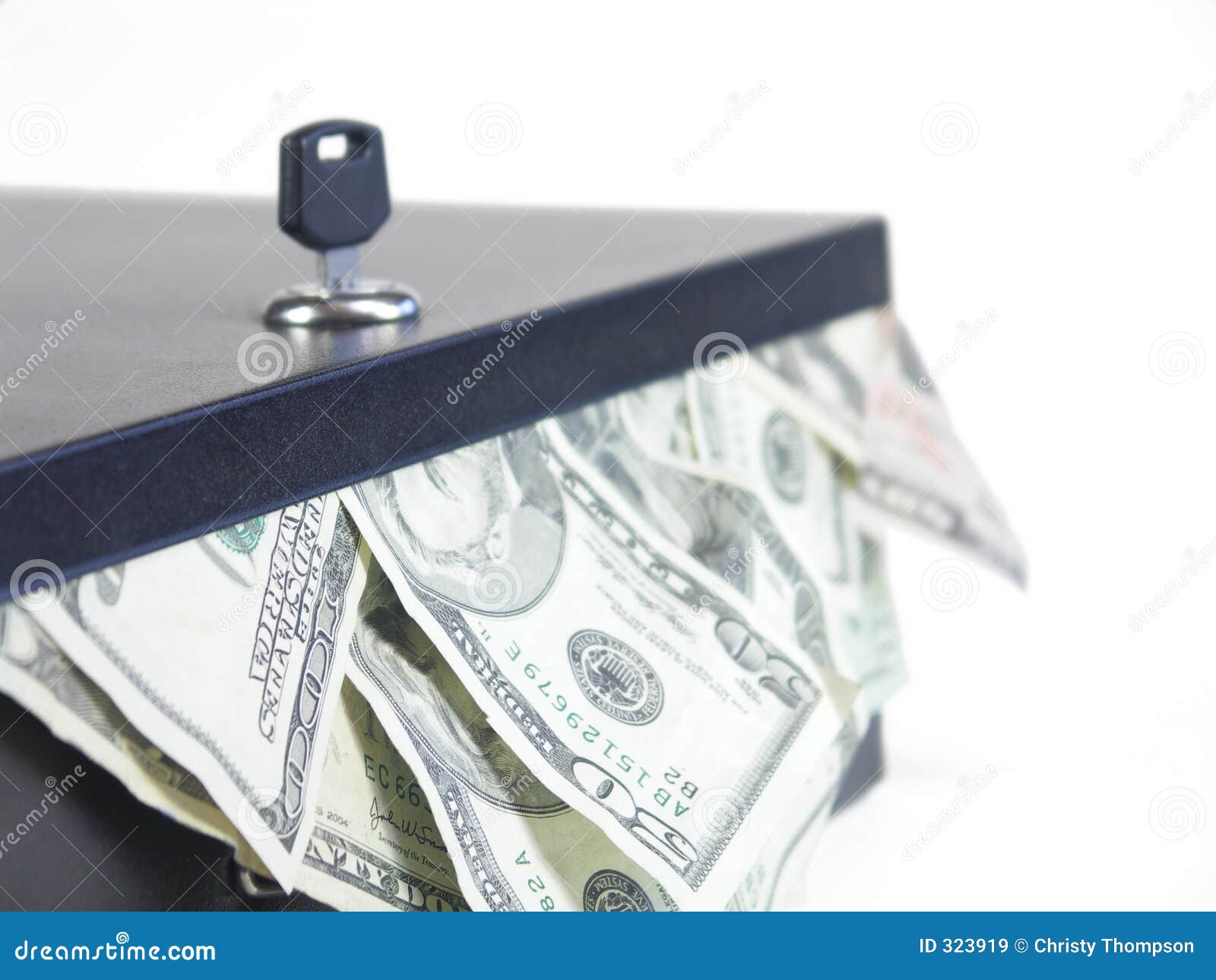 Box full of money 3 stock image. Image of security, currency - 323919