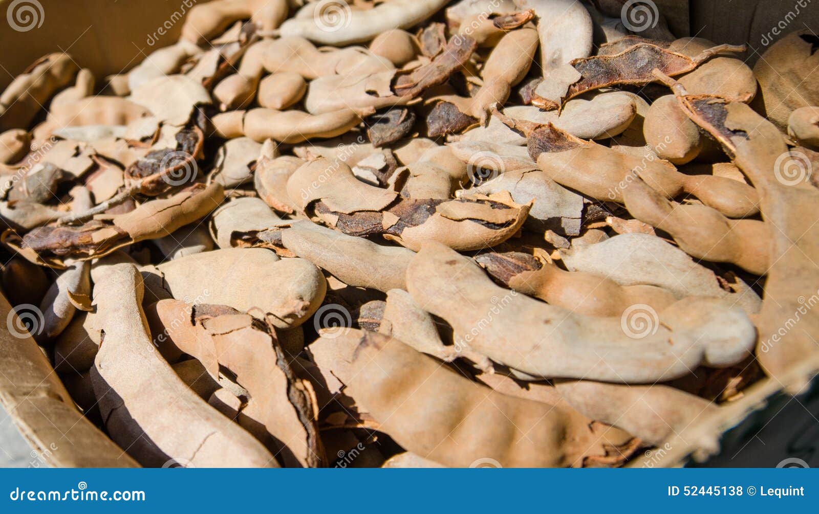 Box Full of Tamarinds stock photo. Image of crescent - 52445138